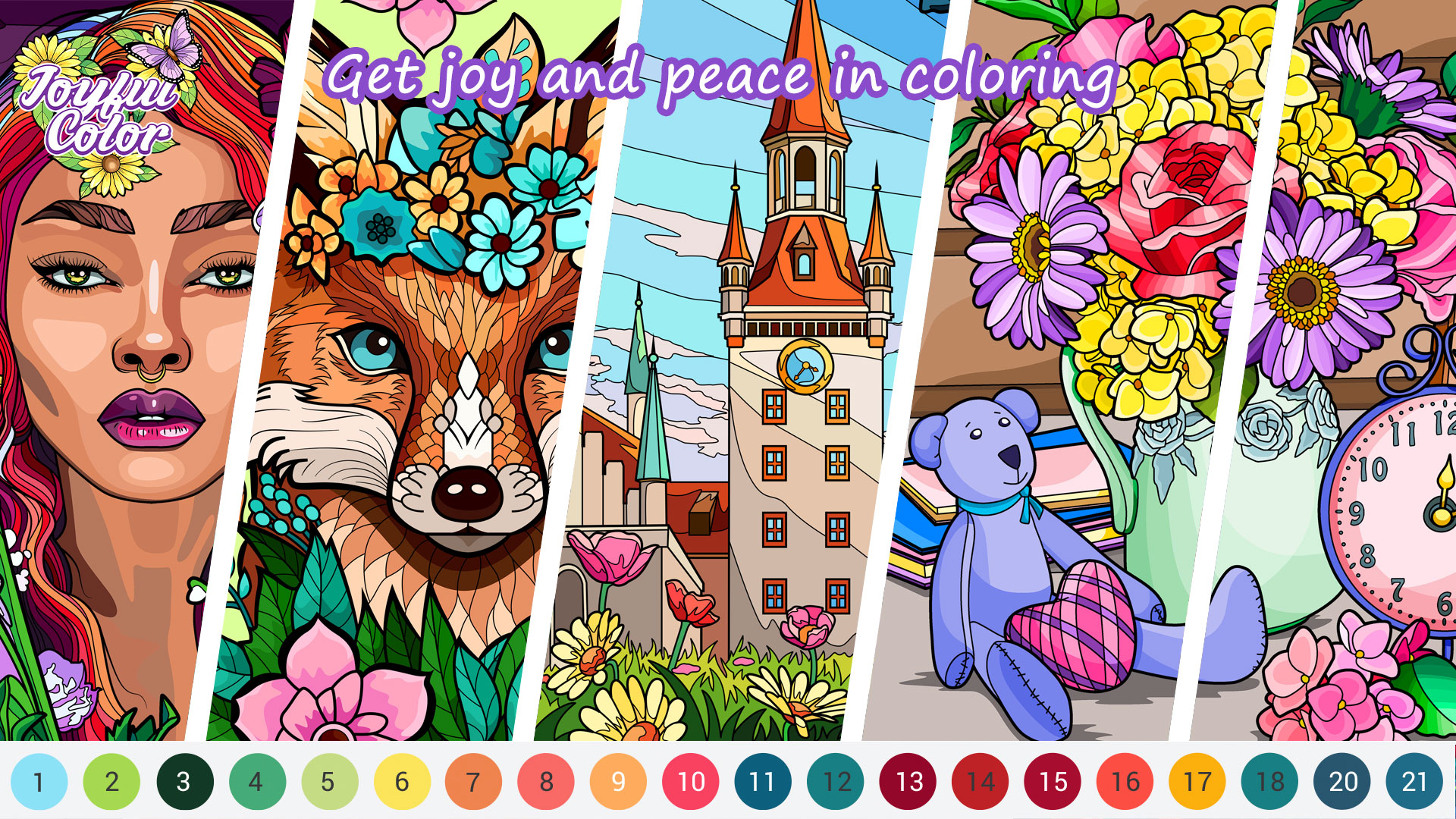 Joyful Color - Color By Number - App on the Amazon Appstore