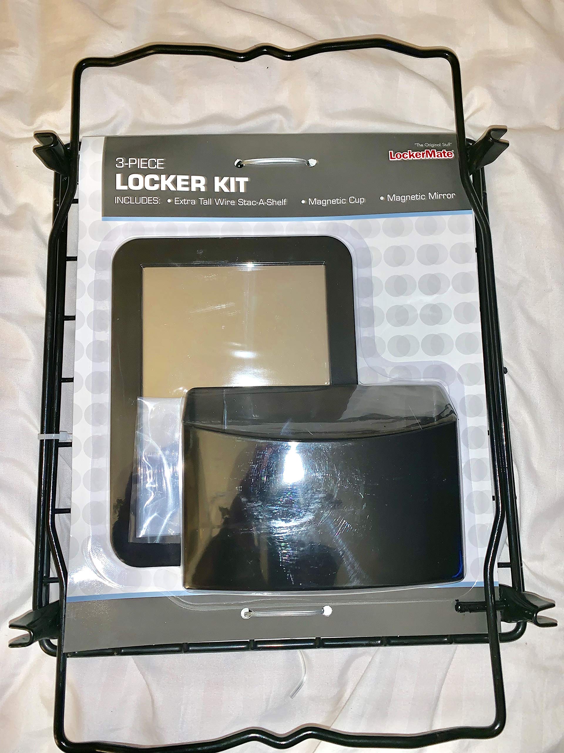 Amazon.com : LOCKERMATE 3-Piece Locker KIT - Mirror,Storage Cup ...