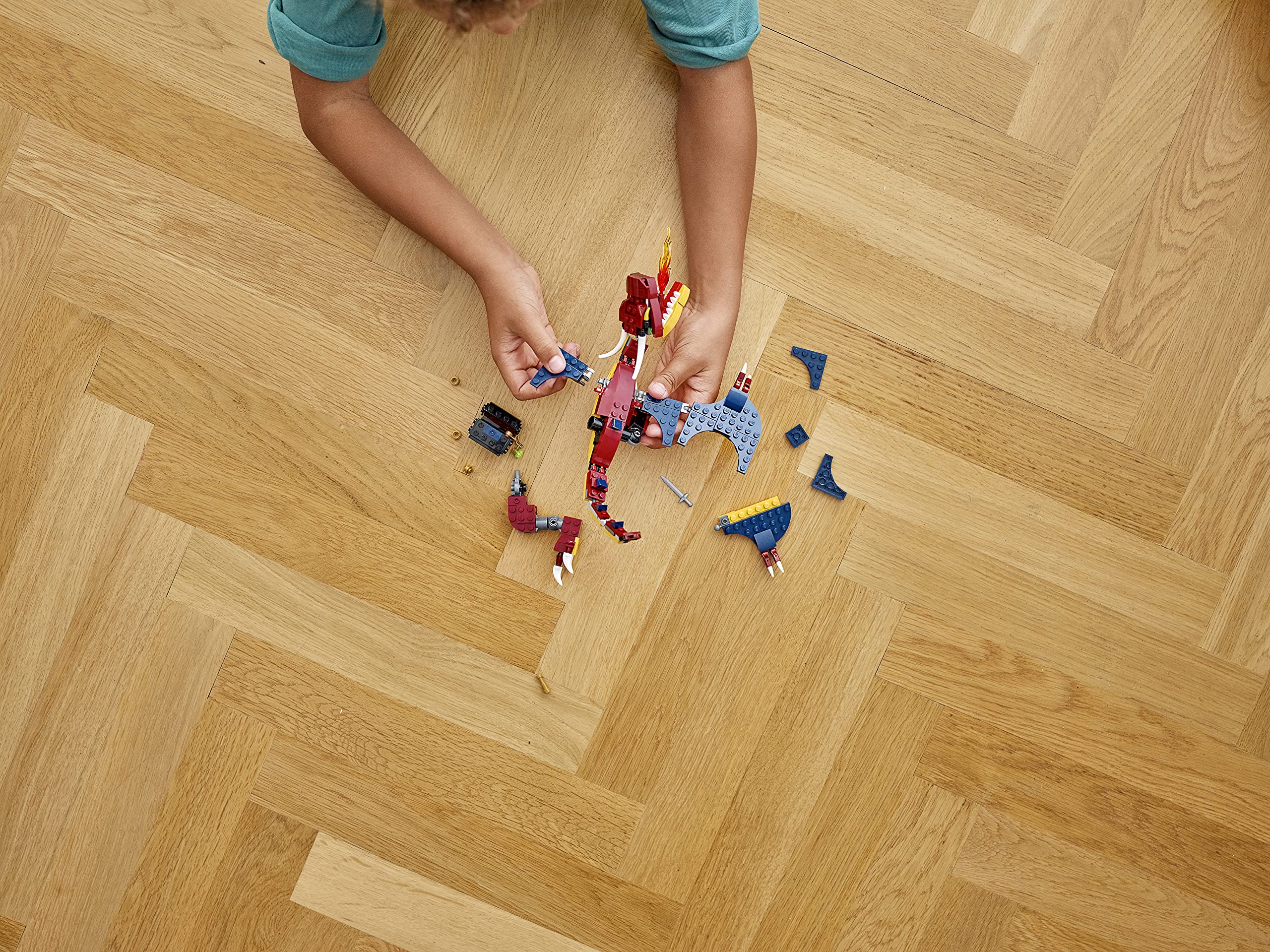 Buy LEGO 31102 Creator 3in1 Fire Dragon - Tiger - Scorpion Building Set ...