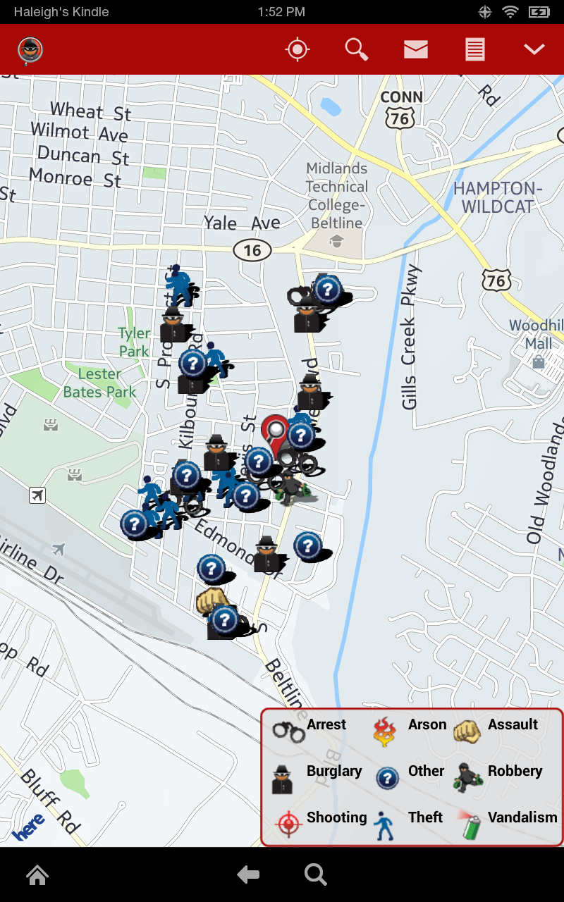 SpotCrime+ Crime Map For Fire and Kindle Fire - App on Amazon Appstore