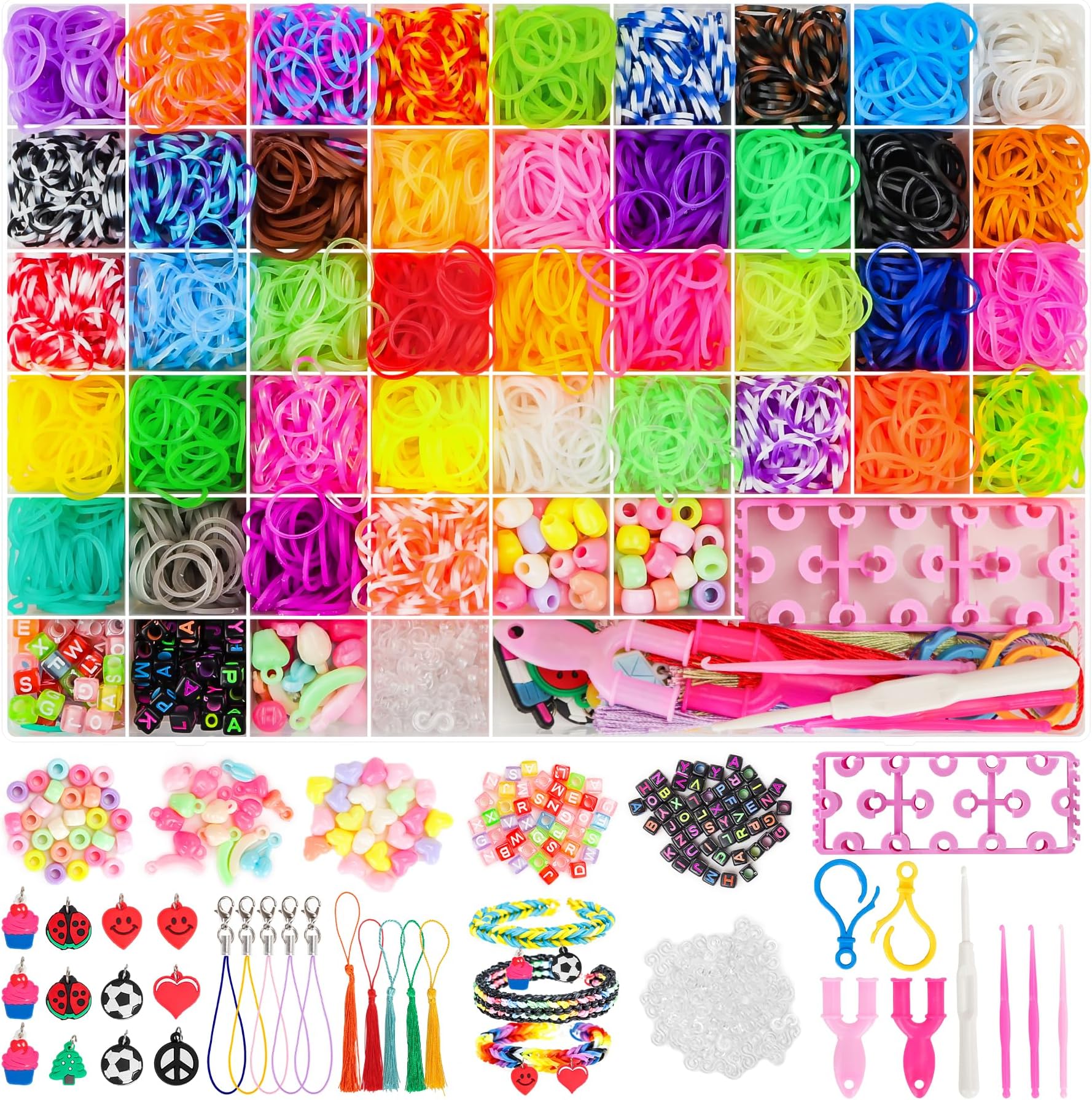 Beadery Wonder Loom Bracelet Making Kit, Rubber, Multicolor, Each ...