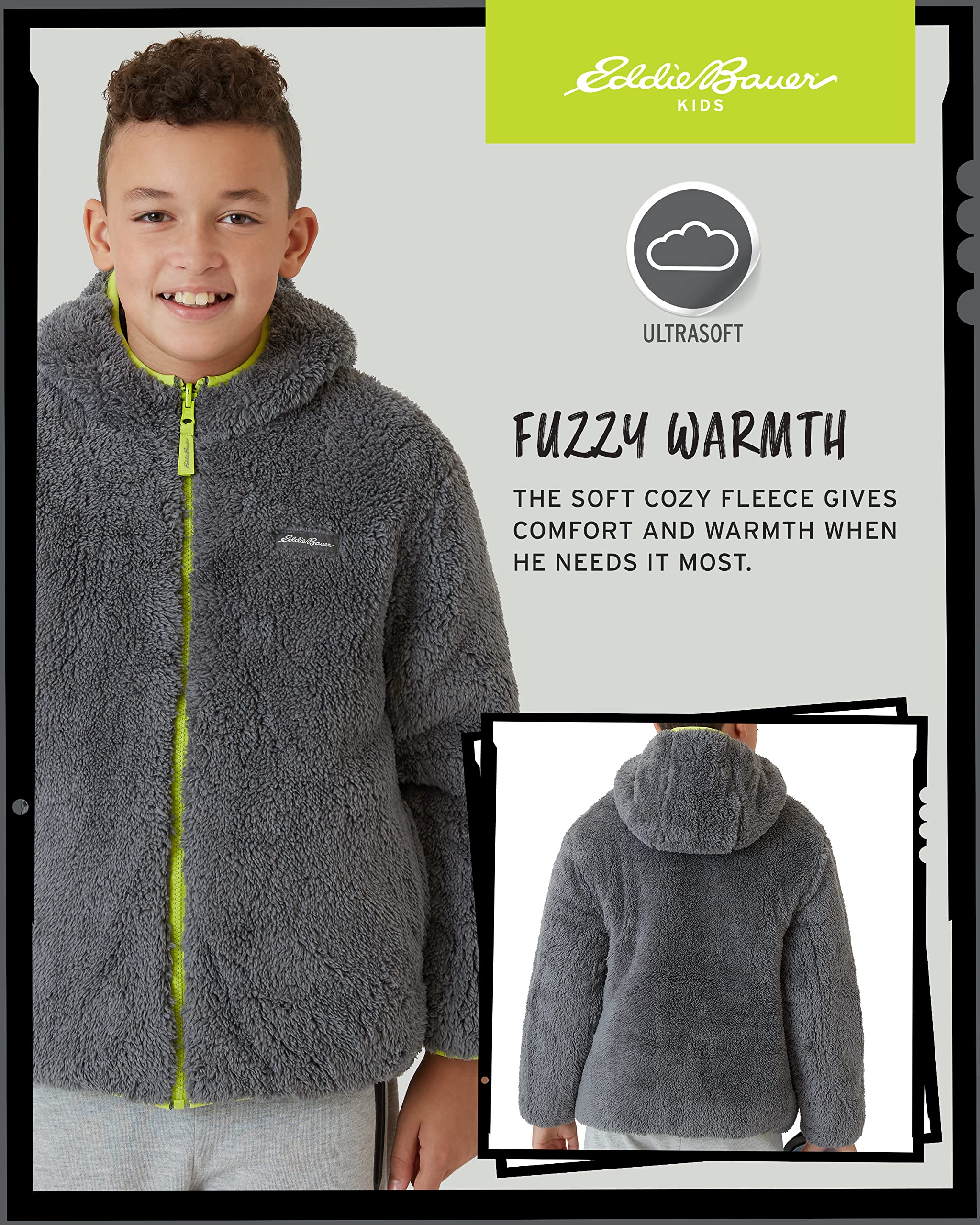 Snapklik.com : Eddie Bauer Boys Reversible Jacket - Deer Harbor ...