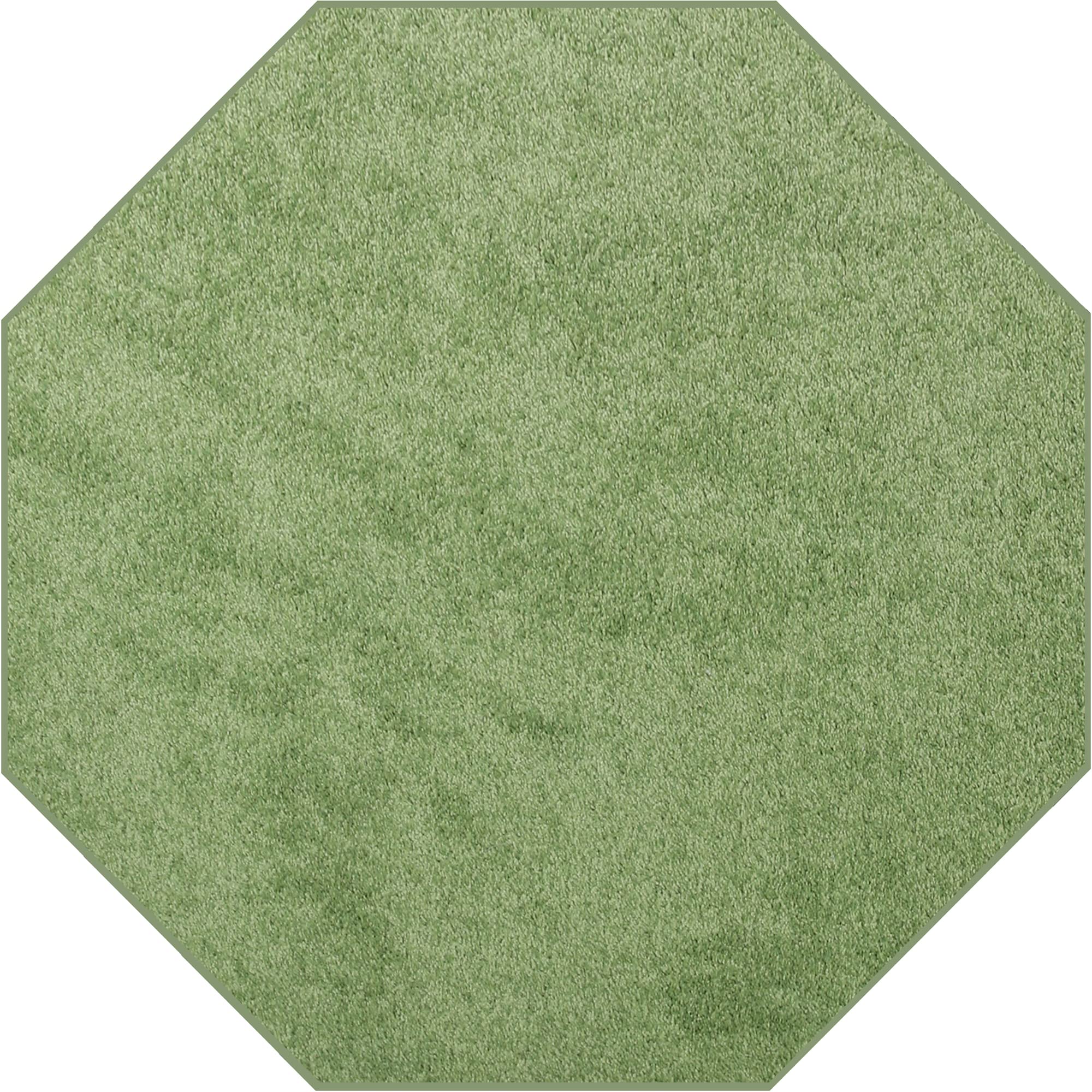 Pet Friendly Solid Color Area Rugs Lime Green - 9' Octagon, Indoor ...