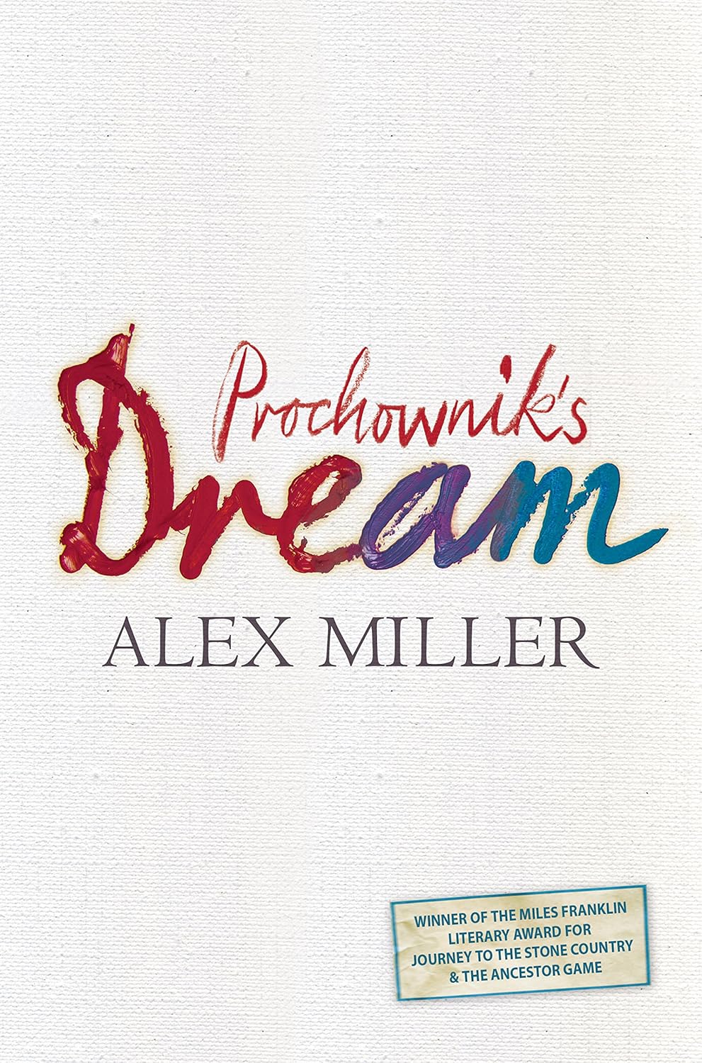 Prochownik's Dream: Miller, Alex: 9781741142495: Amazon.com: Books