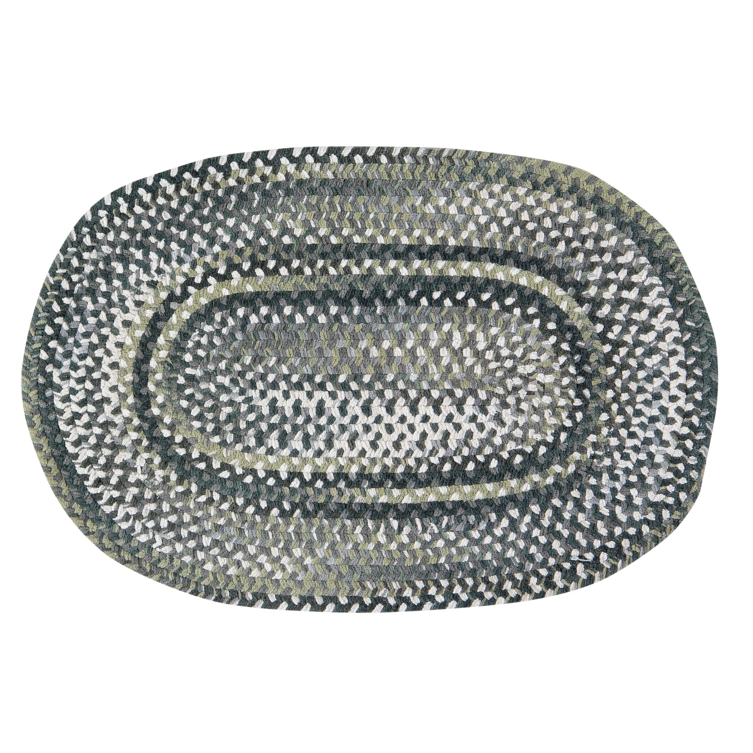 Amazon.com: Better Trends Ombre Braided Area Rug, 20" x 30" Oval ...