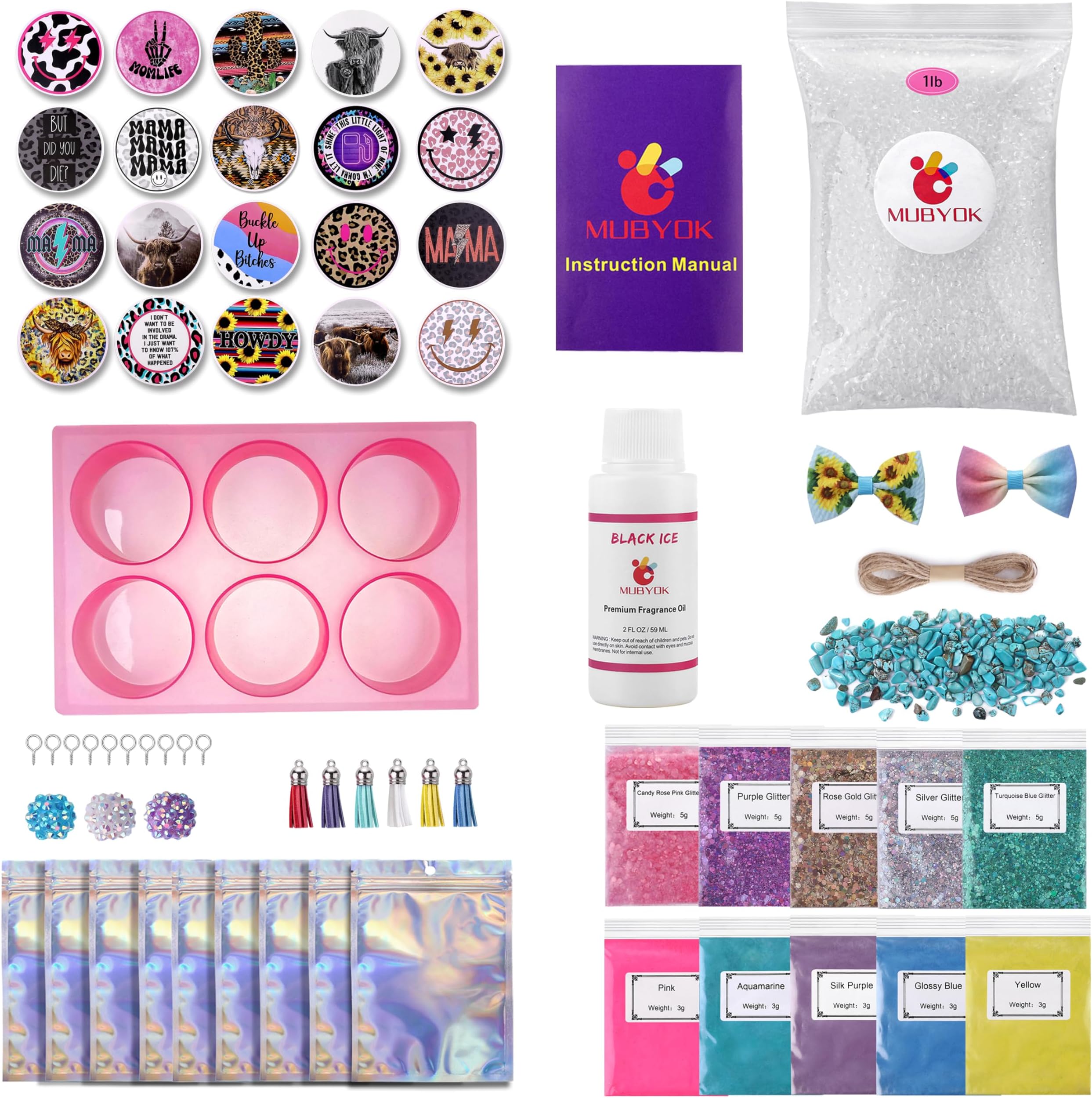 Amazon.com: MUBYOK M374 Car Freshies Supplies Starter Crafting Kit with ...