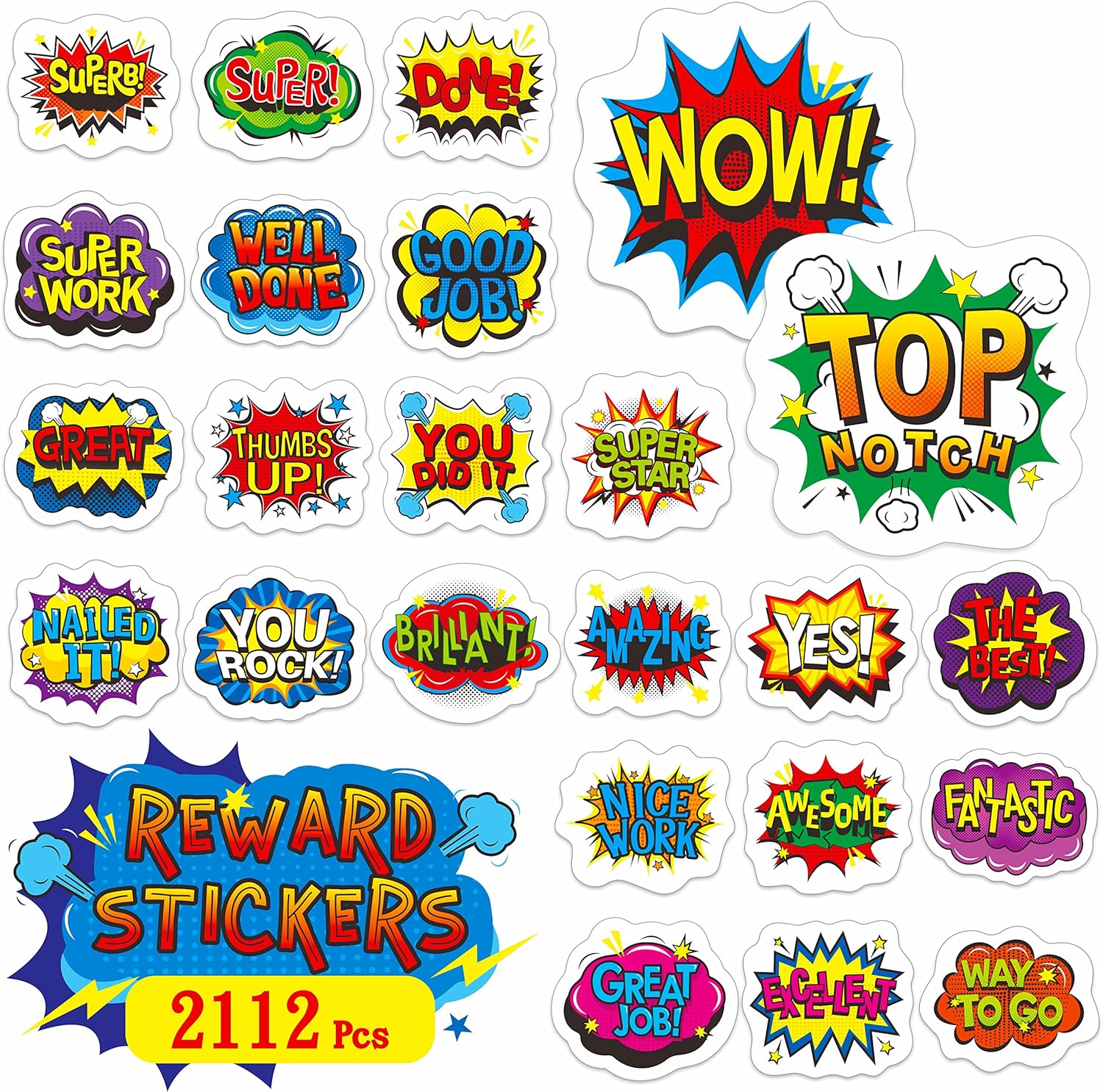 2112 PCS Superhero Incentive Stickers, 24 Unique Philippines | Ubuy