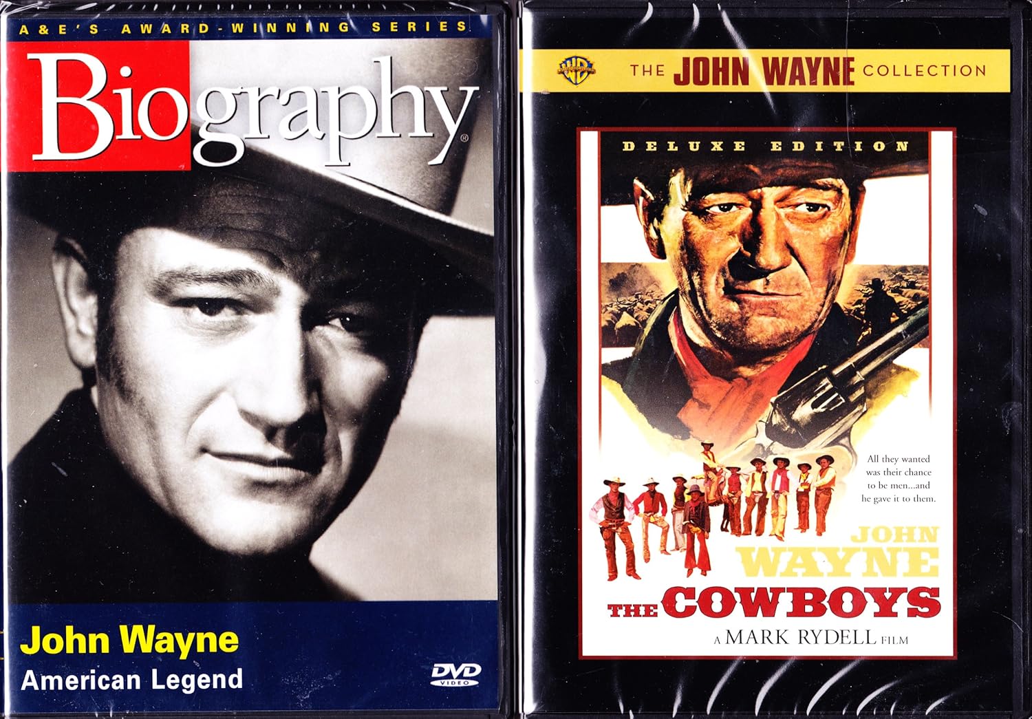 John Wayne Biography His Life Story , John Wayne the Cowboys Deluxe Edition Movi: Amazon.co.uk ...