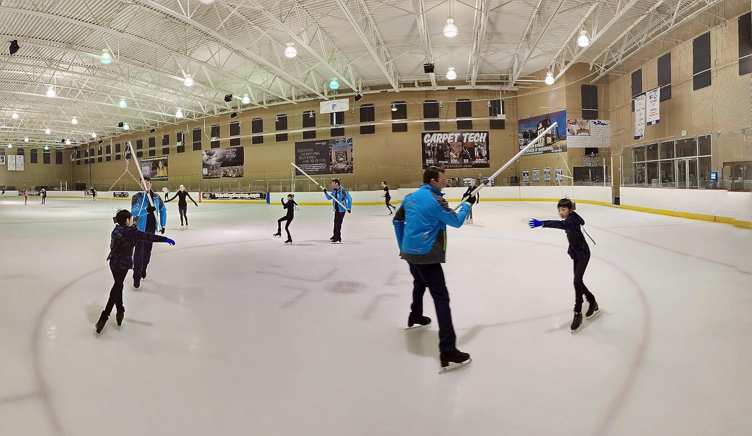 Amazon.com : Hand Held Freestyle Pole Harness for Figure Skating and ...