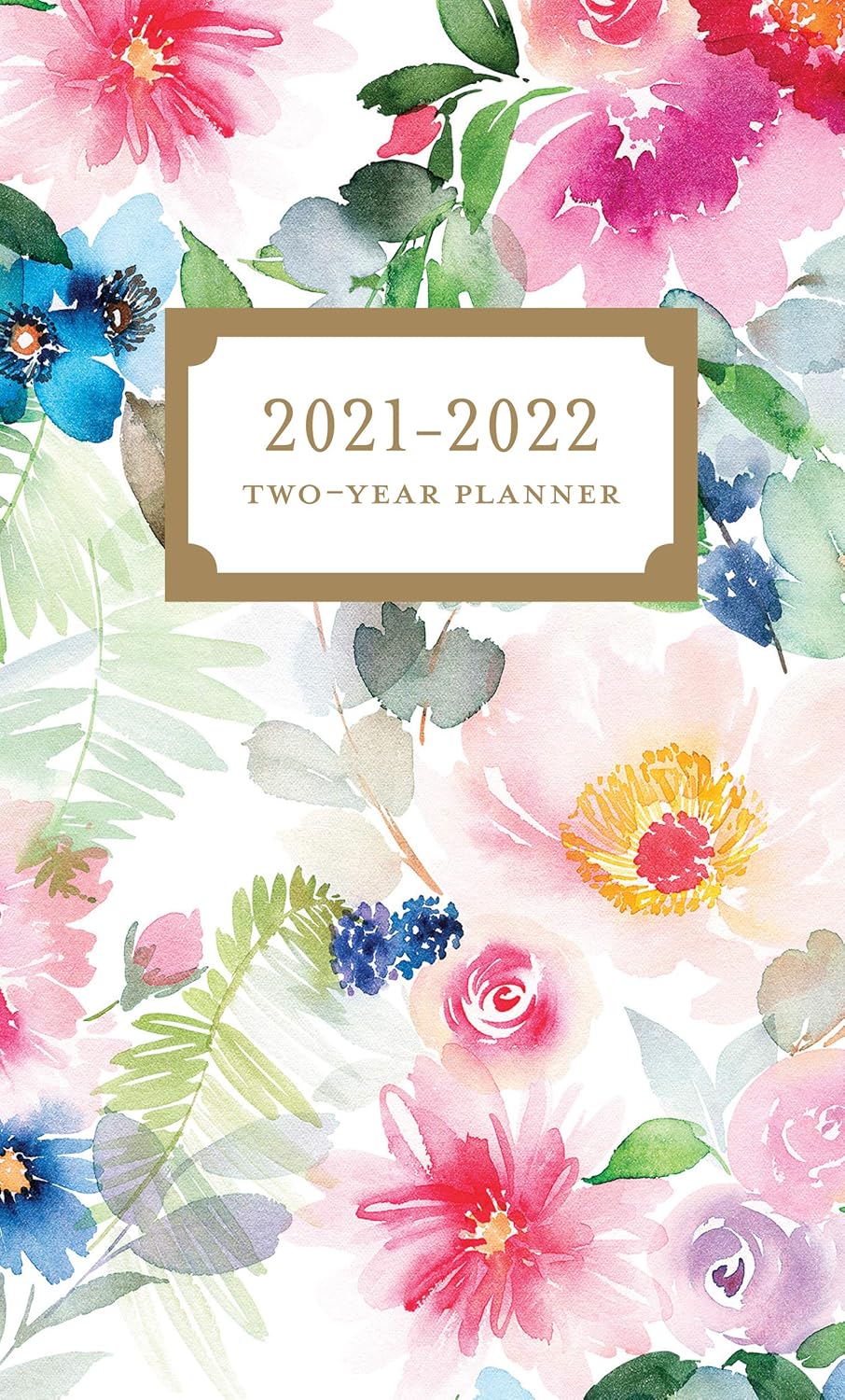 Amazon.com : Graphique 2021 Happy Floral 2 Year Planner — 29-Month ...