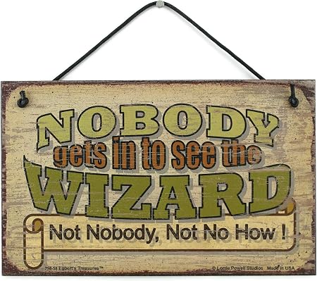 Amazon.com: 5x8 Vintage Style Sign Saying, "Nobody gets in to See The ...