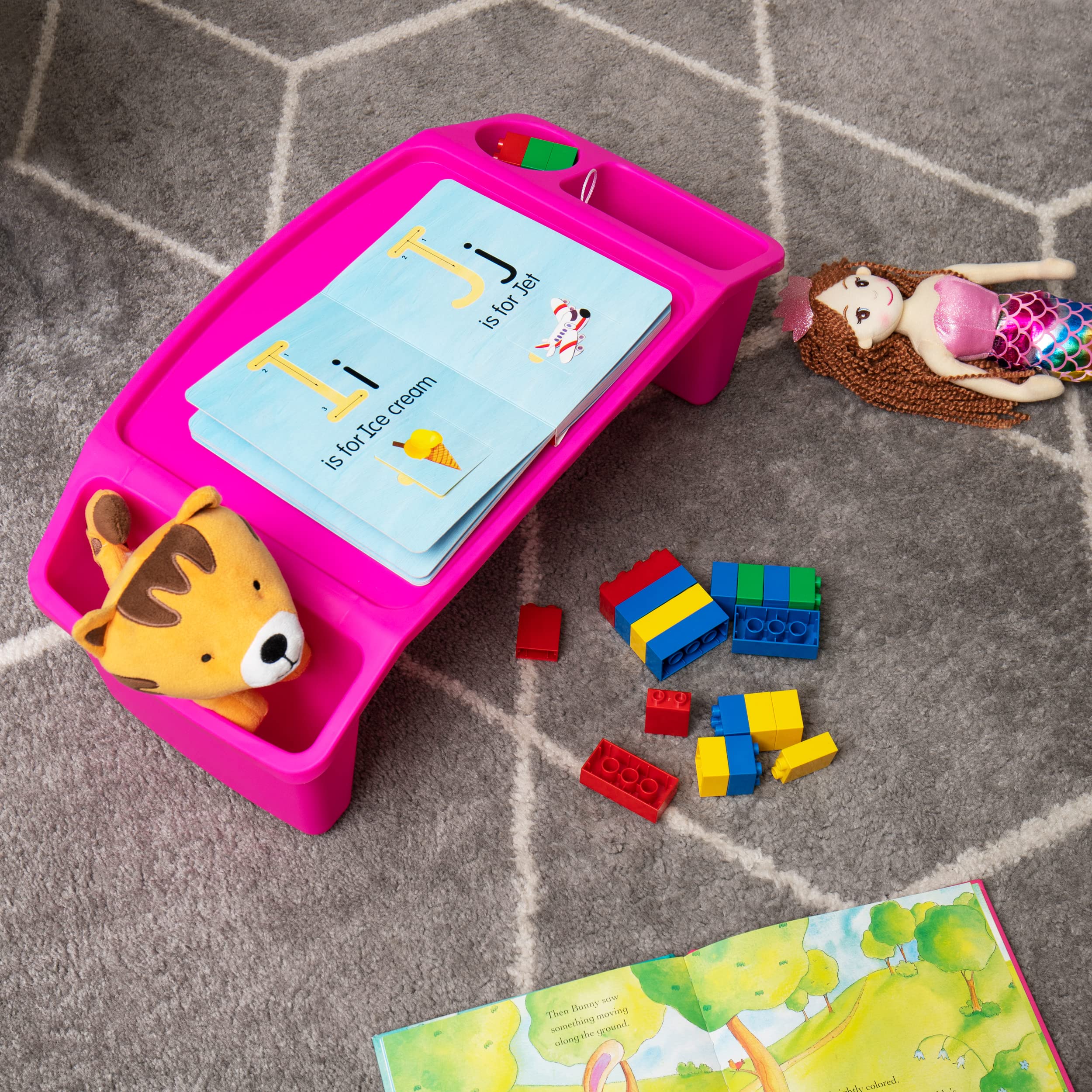 Snapklik.com : Kids Lap Desk, Activity Tray, Drawing, Stackable ...