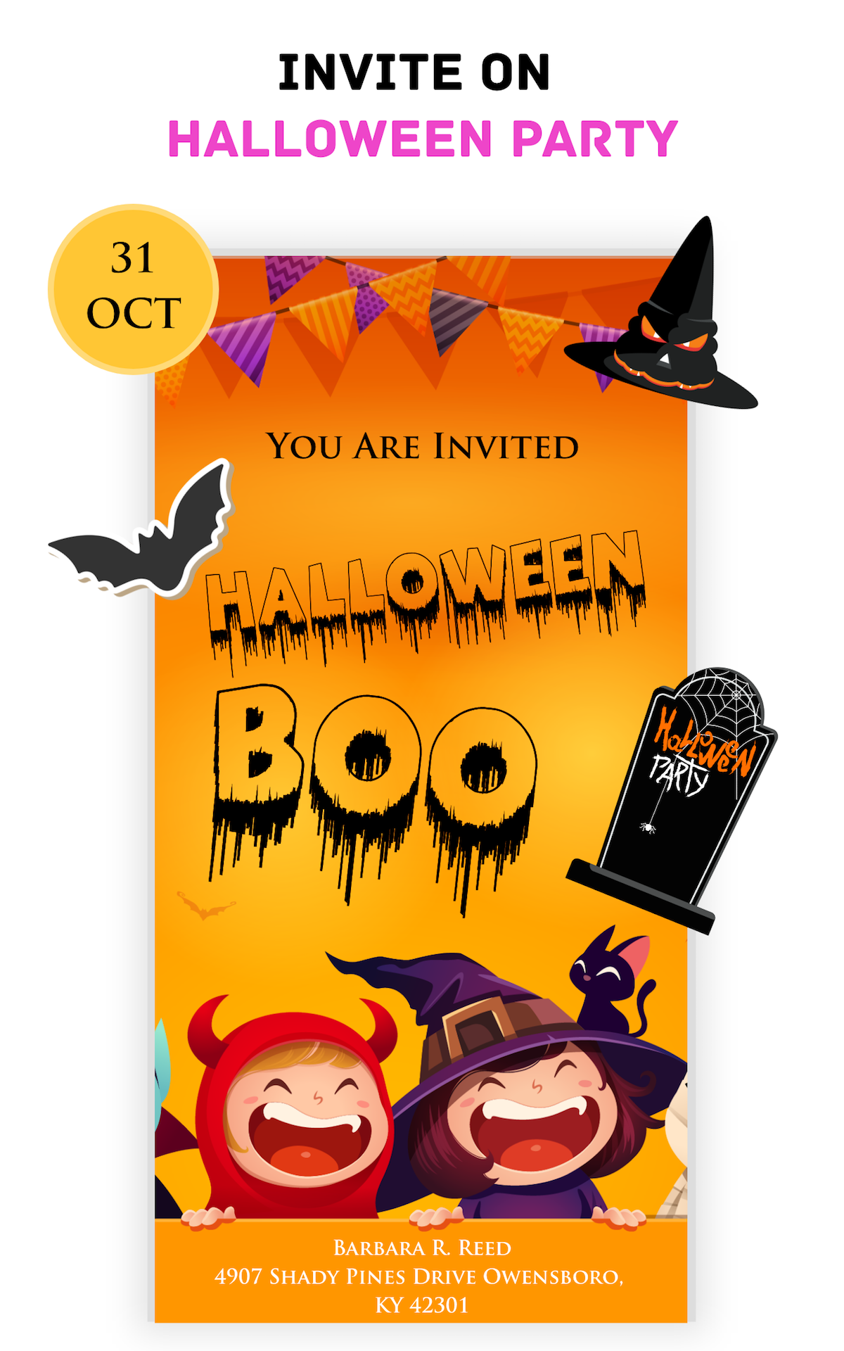 Invitation Card maker - Design Personalized, editable and printable ...