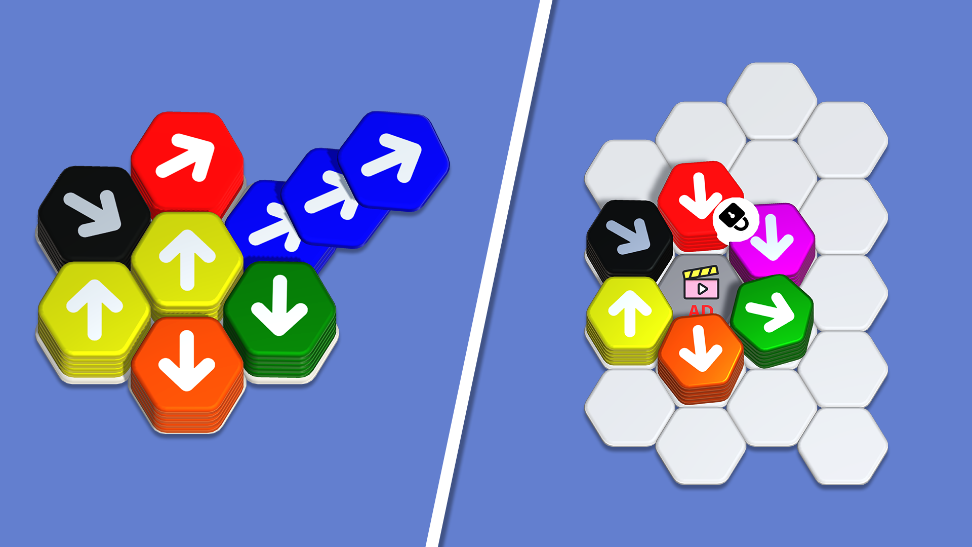 Hexa Block Puzzle Take Away Tapping Master: Hexa_Blocks Color Sorting ...