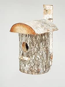 Callow Large Natural Birch Bird Nest Box house for Nesting Birds ...