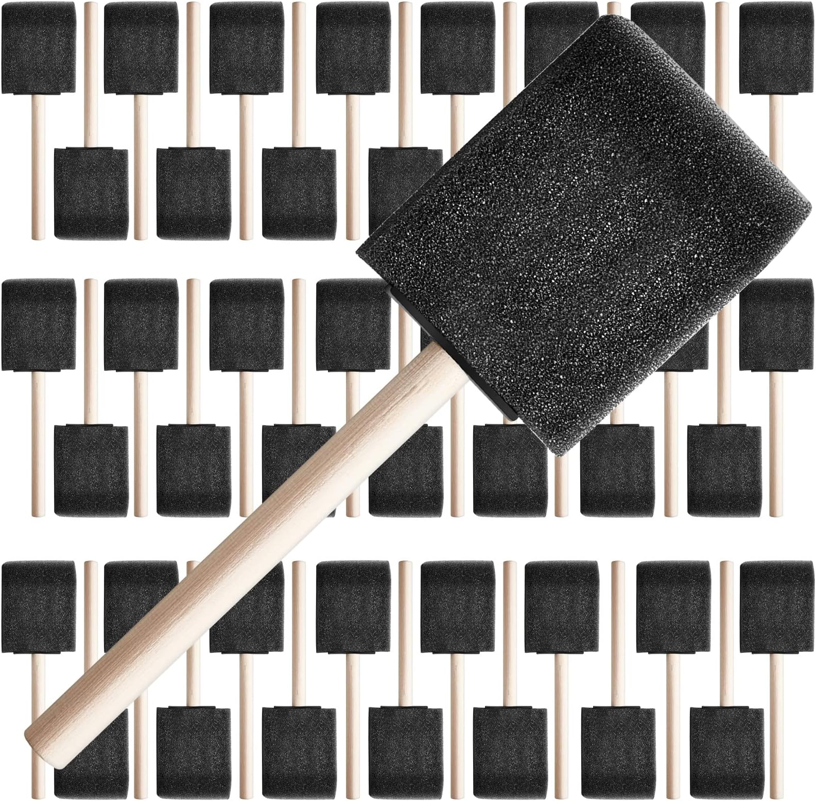 Amazon.com: 200 Pcs 2 Inch Foam Brushes Set, Sponge Brushes, Foam Paint ...