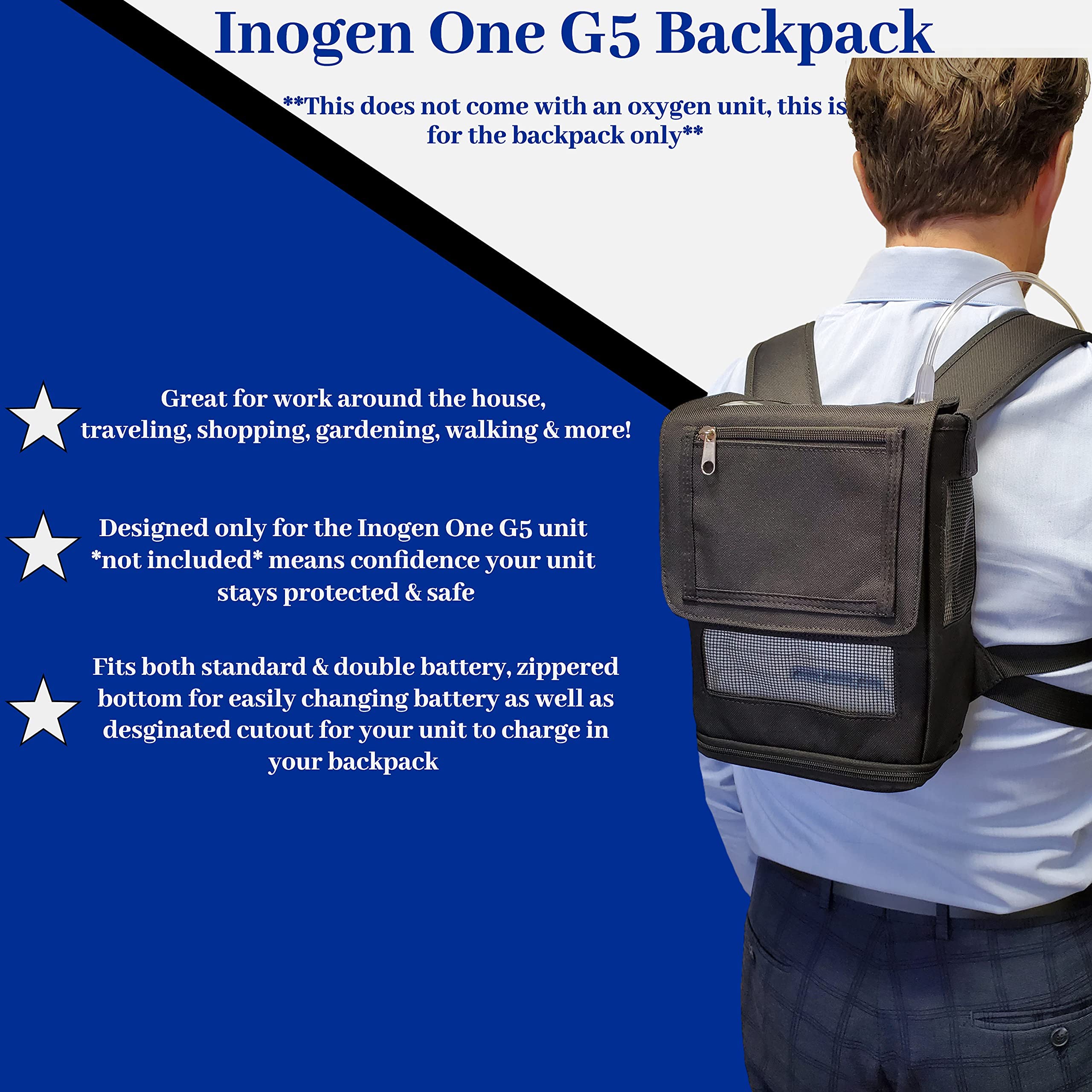 O2TOTES Lightweight Carrier for Inogen One G5 Oxygen Concentrator ...