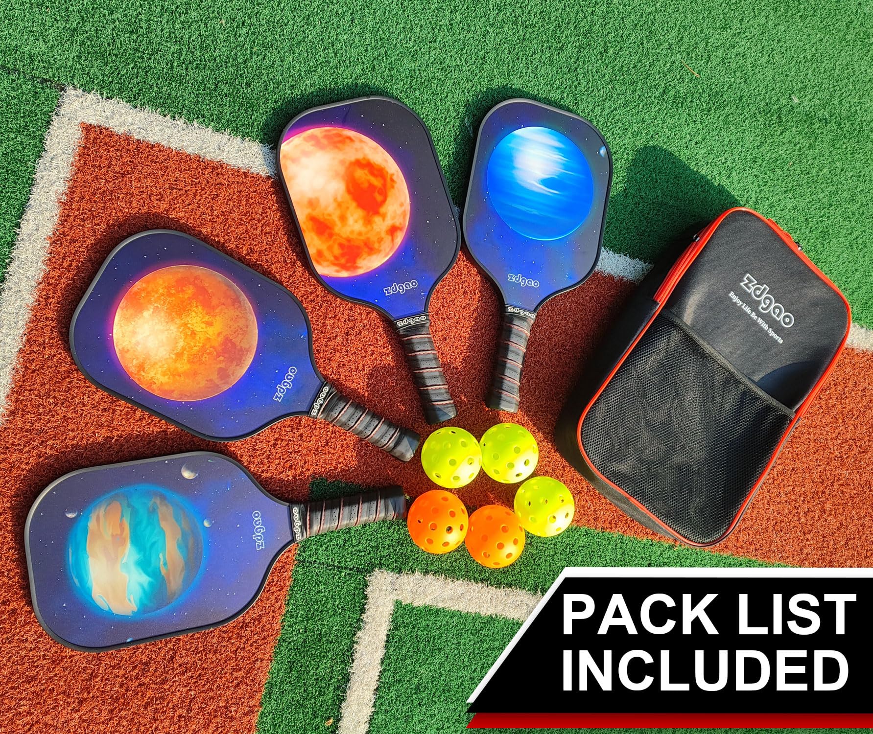 Snapklik.com : Pickleball Paddles Set Of 4 - USAPA Standard Pickle Ball ...