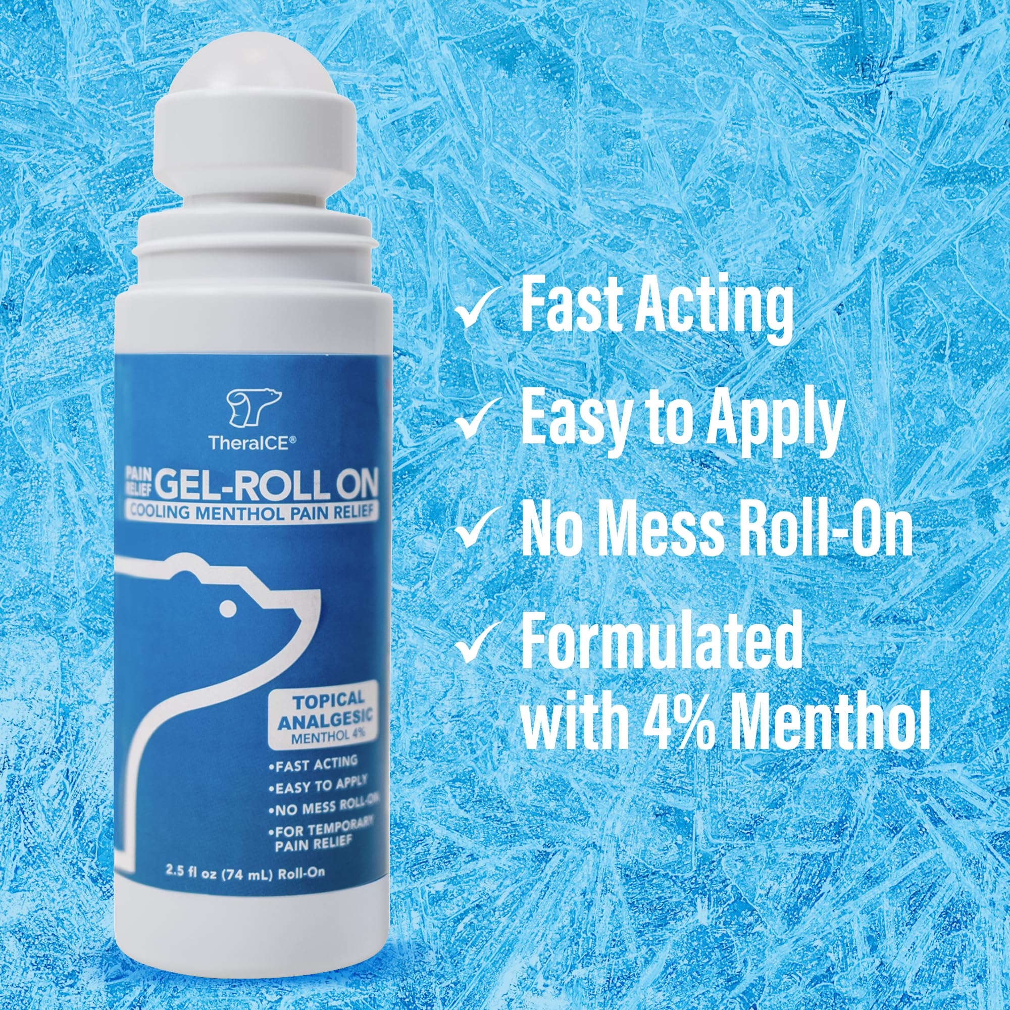 Snapklik.com : Pain Relief Roll On, 2.5 FL OZ Roll-On ICY Gel Maximum ...