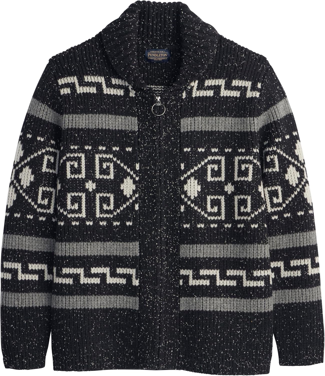 Pendleton The Original Westerley, Cardigan with Zipper, Lambswool-Nylon ...