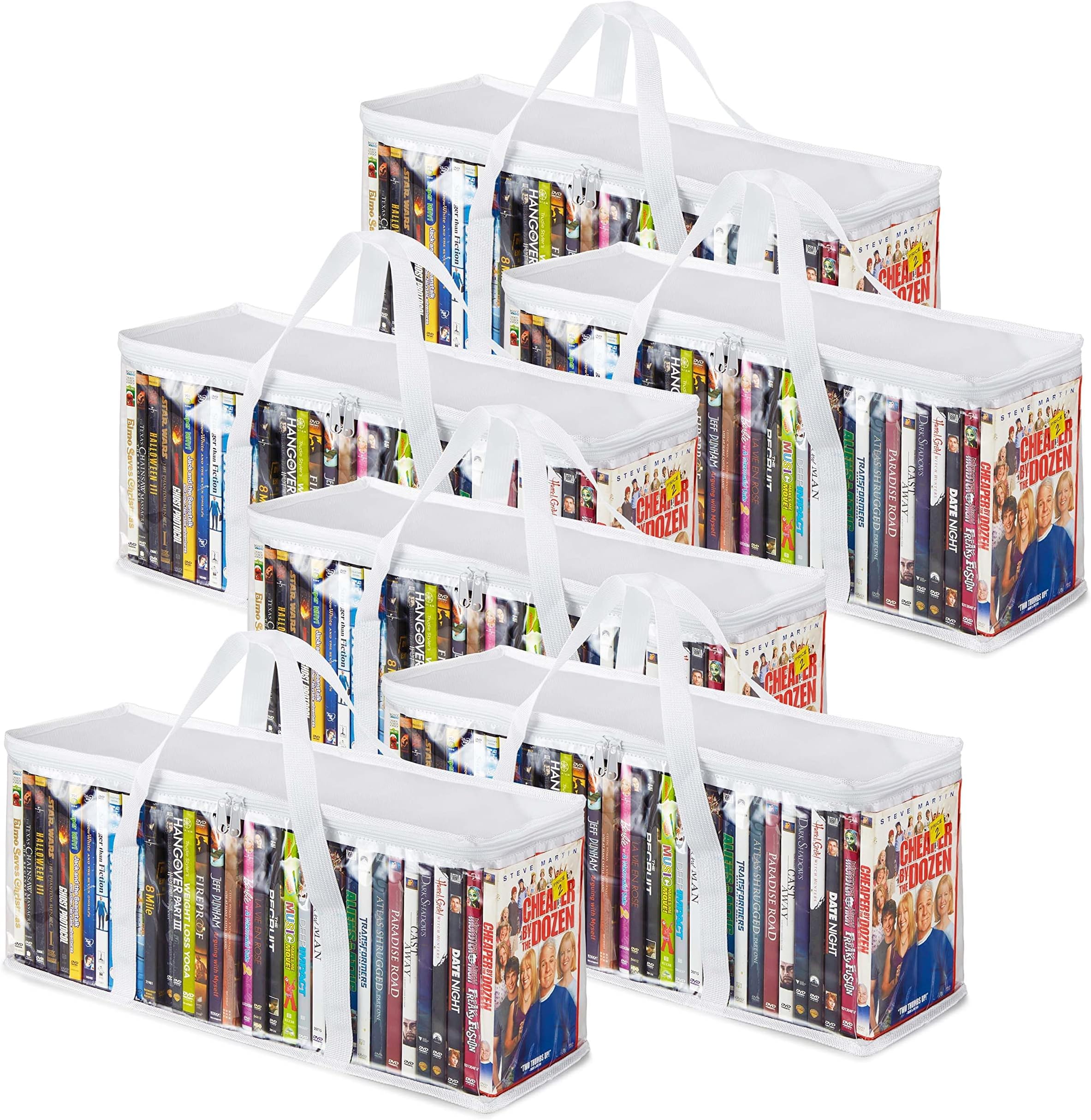 Amazon.com: Set of 12 DVD Storage Bags, Media Organizer Bag Hold up to ...