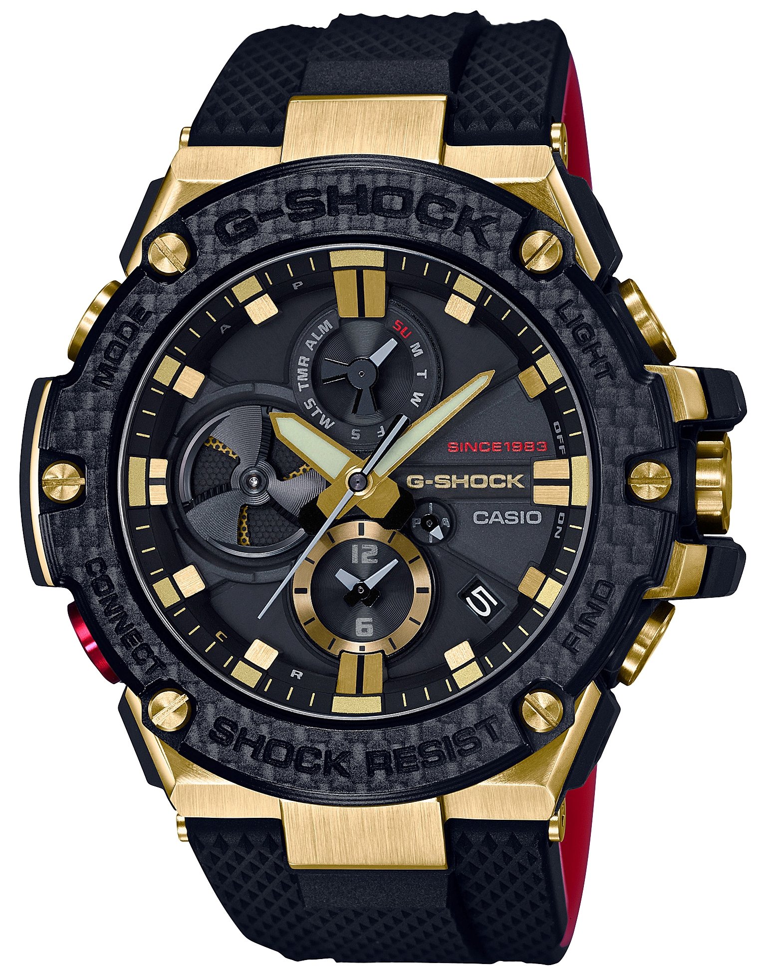 Buy CASIO G-Shock GST-B100TFB-1AJR G-Steel Bluetooth Chronograph Gold ...