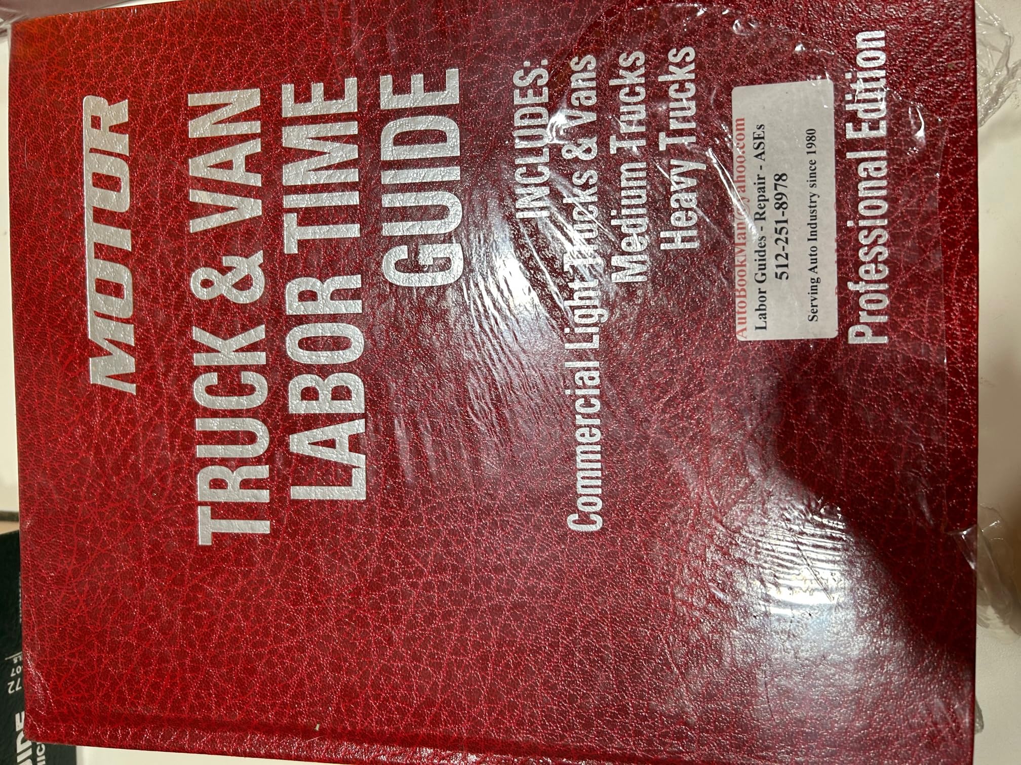 Motor Truck & Van Labor Time Guide 13th Ed Professional Service Trade ...
