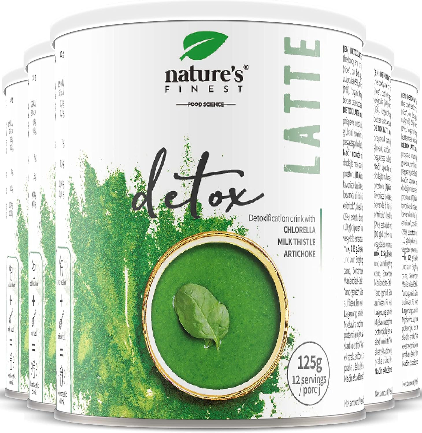 Nature's Finest Detox Latte | Limpieza corporal 3 en 1 para un máximo ...