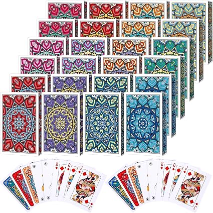 Amazon.com: Zubebe 24 Decks of Nertz Card Game Bulk Standard Playing ...