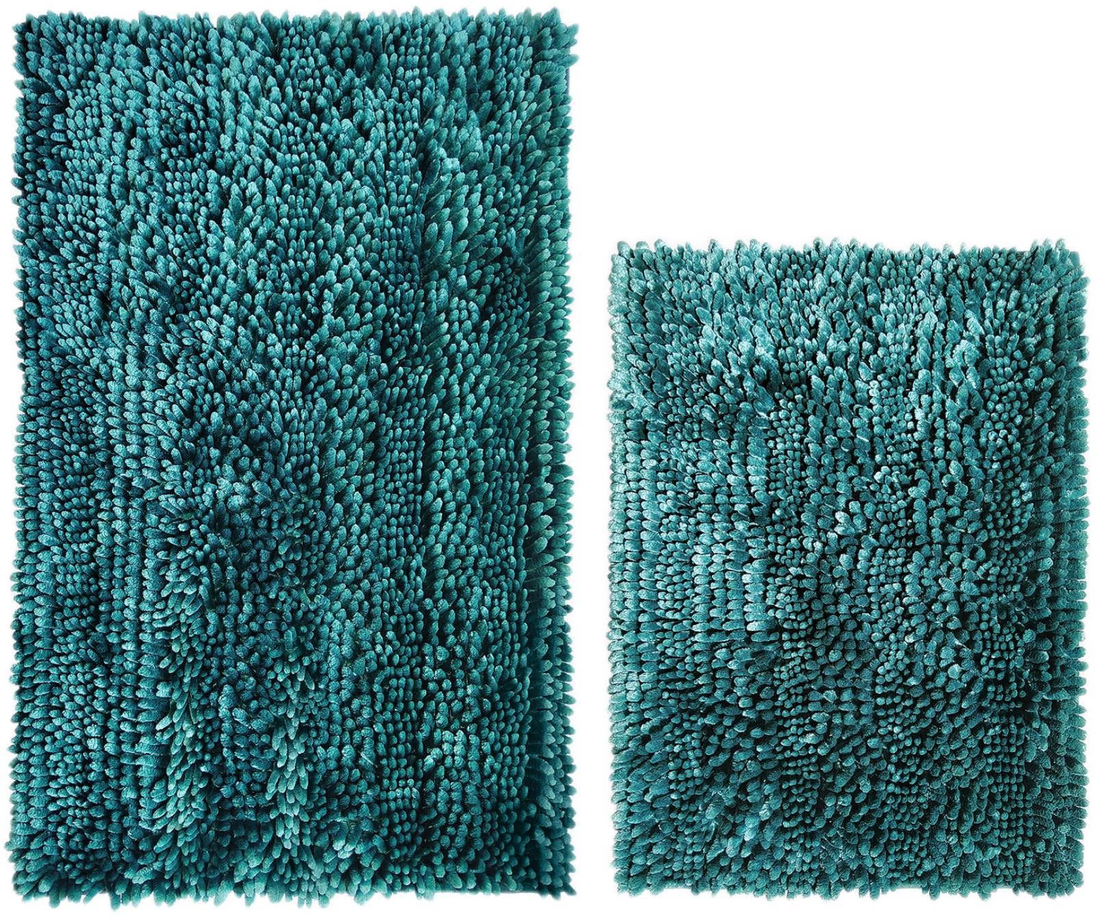 Amazon.com: Bathroom Rug Bath Mat Dark Teal Set of 2 Piece Non Slip ...