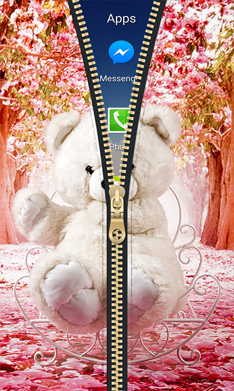 Teddy Bear Zipper Lock Screen HD - App on Amazon Appstore