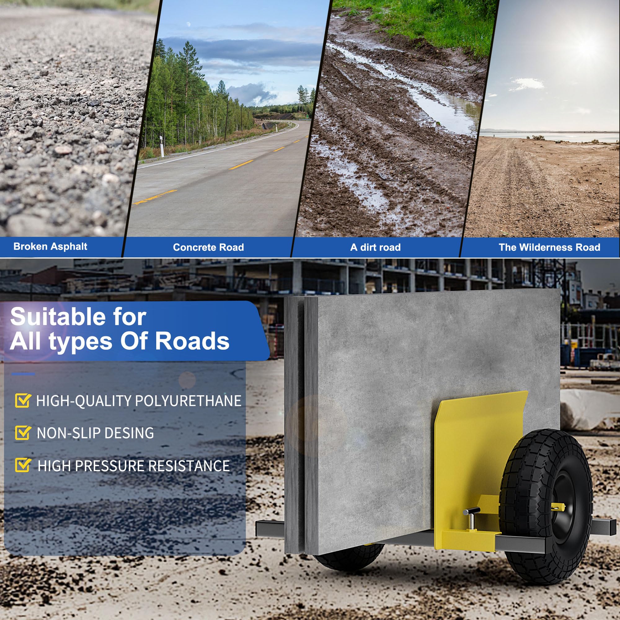 Snapklik.com : Heavy Duty Panel Dolly Slab Door Dollys