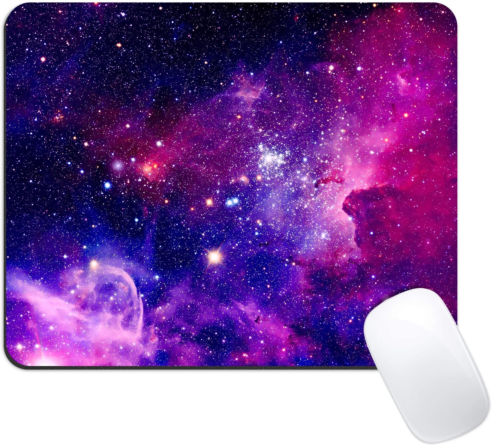 Amazon.com : SHALYSONG Galaxy Mouse Pad, Blue and Purple Nebula Design ...