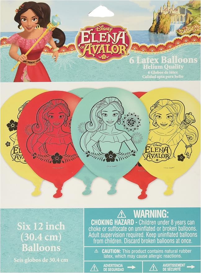 Amazon.com: Latex Balloons | Disney Elena of Avalor Collection | Party ...
