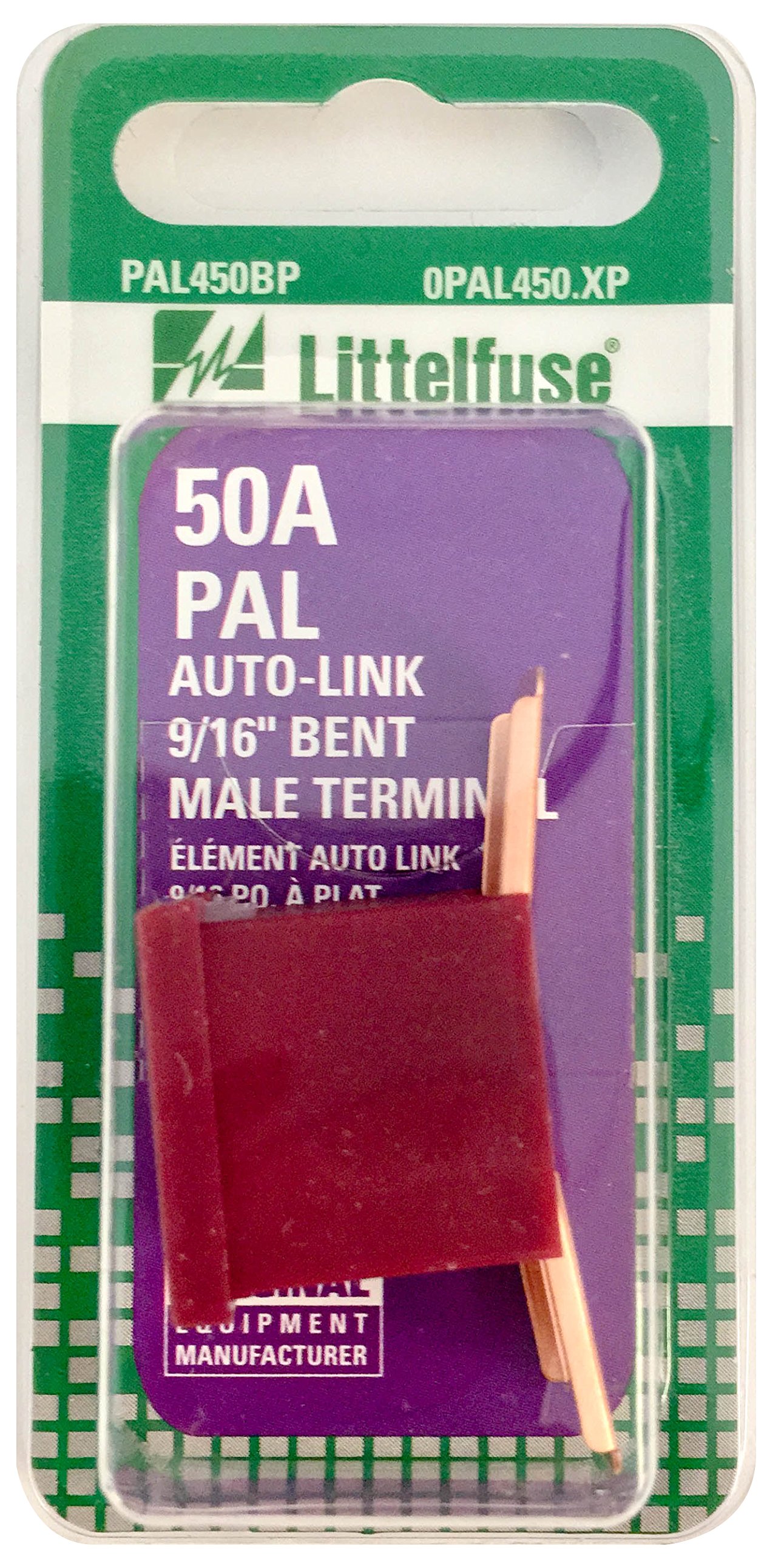 Amazon.com: Littelfuse 0PAL450.XP PAL 9/16 Bent 32 Volt 50 Amp Carded ...