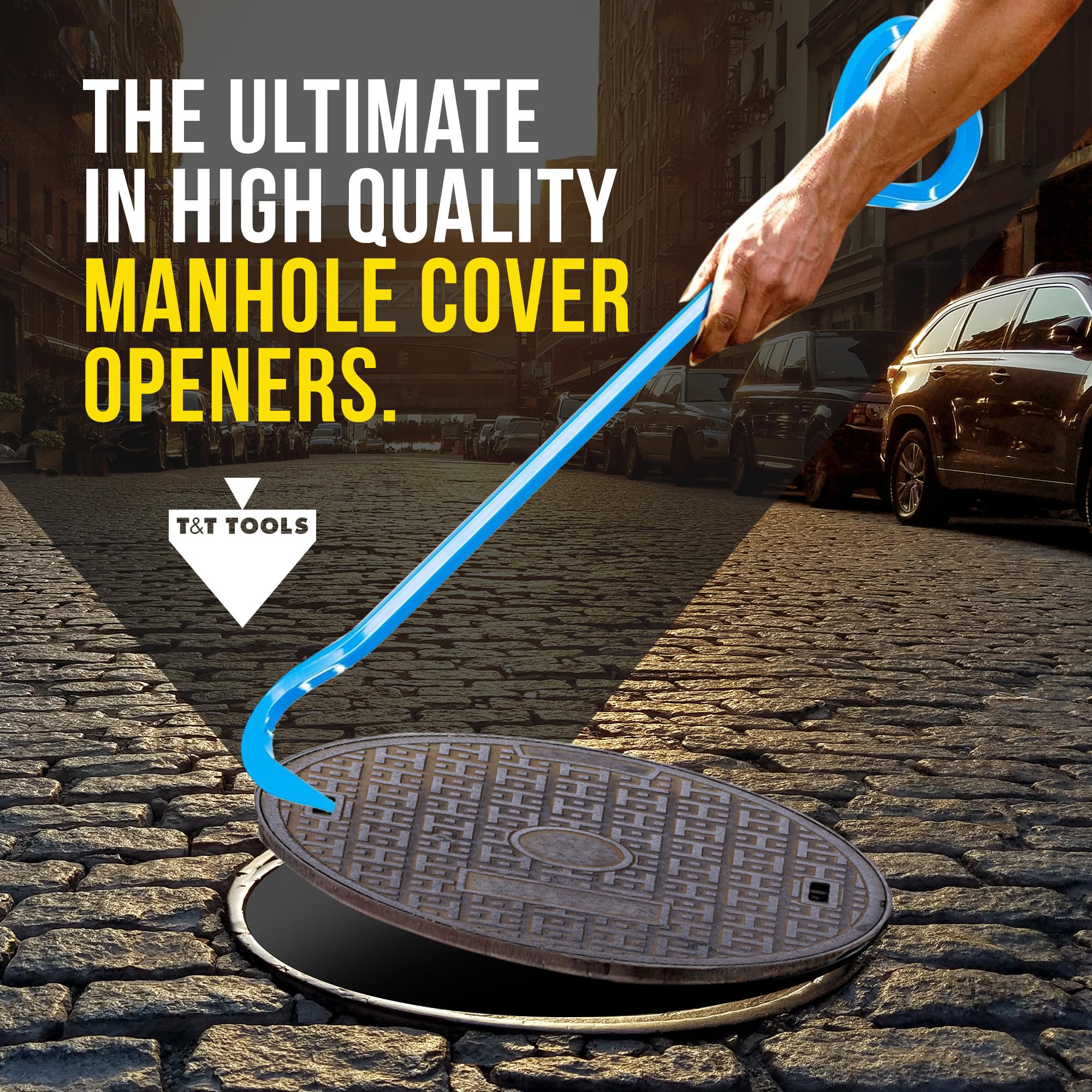 Snapklik.com : T&T Tools 36-Inch Manhole Hook Tool - Versatile Lifter ...