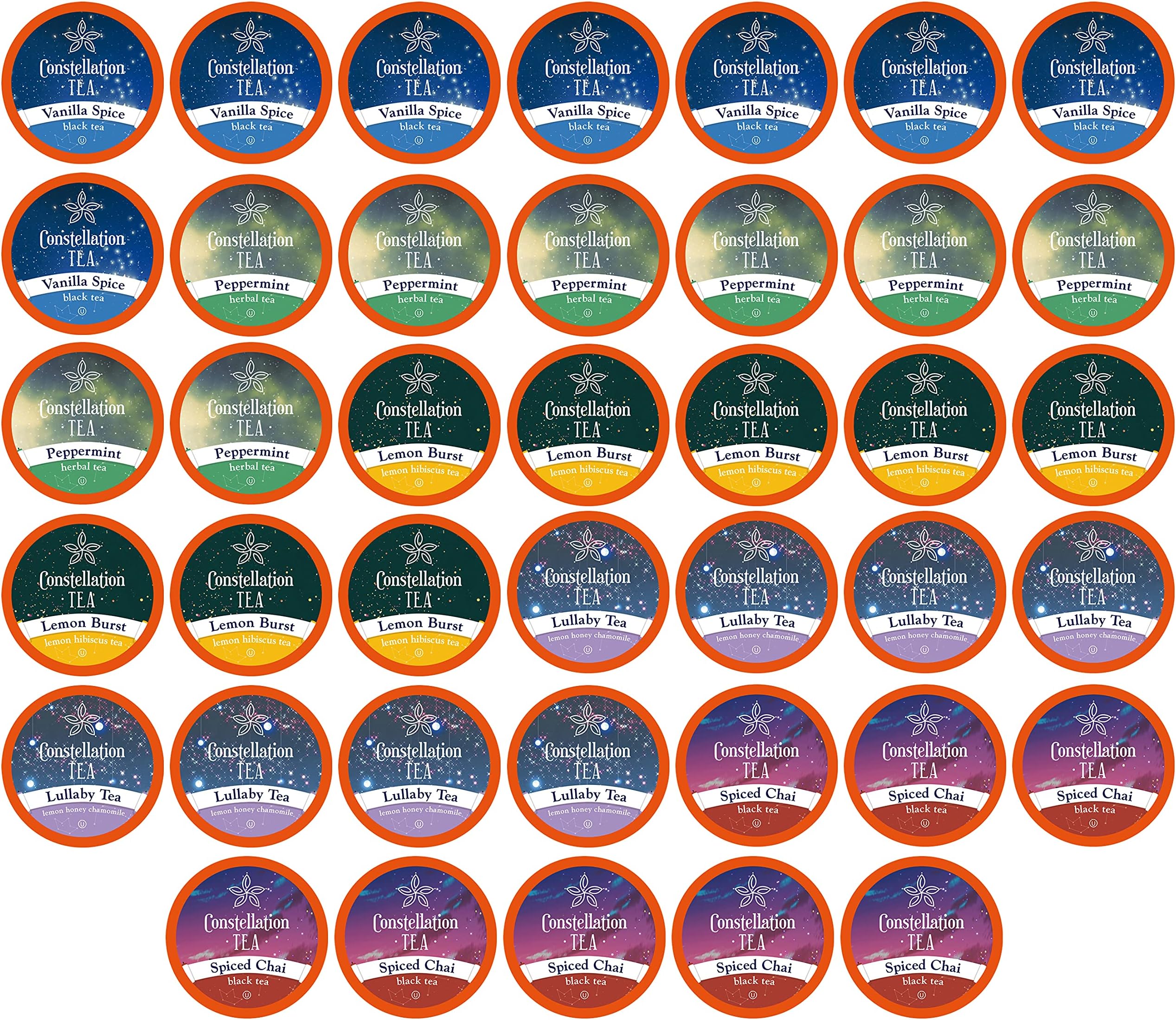 Amazon.com : Constellation Tea Assorted Variety Pack Sampler Tea Pods ...
