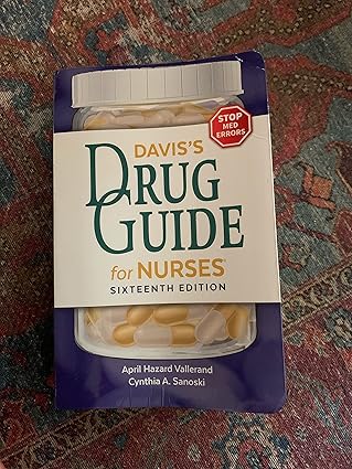 Davis's Drug Guide for Nurses: 9780803669451: Medicine & Health Science ...