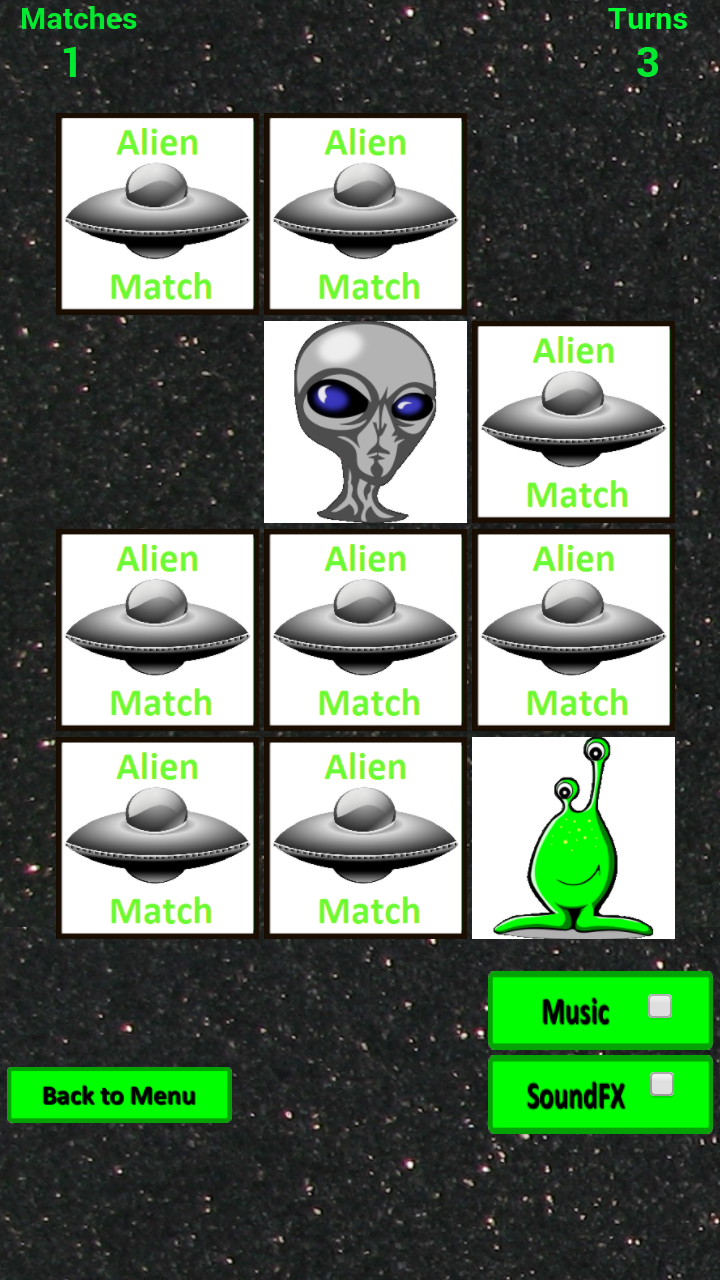 Memory Match: Alien - App on Amazon Appstore