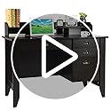 Amazon.com: Catrimown Computer Desk with Drawers and Hutch, 47 Inch ...