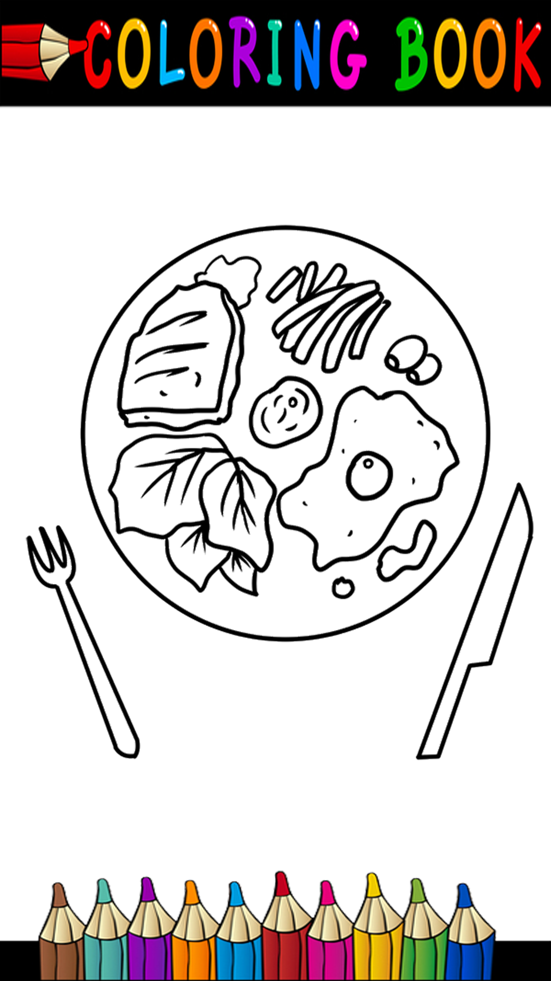 Coloring Book Food - App on Amazon Appstore