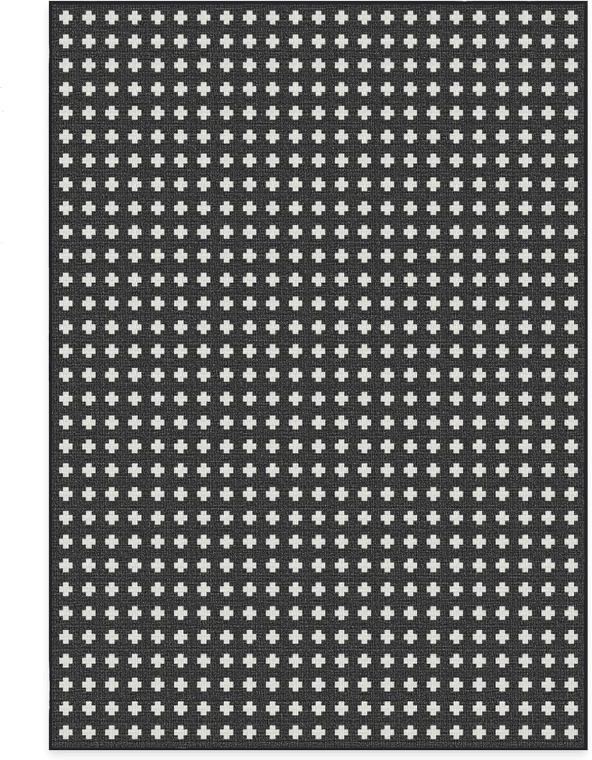 Amazon.com: RUGGABLE Washable Area Rug – Outdoor Adde Black 5x7, Stain ...