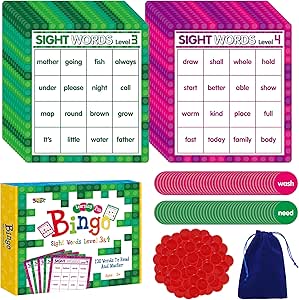 Jeu de Bingo des Mots Fréquents, 120 Mots Fréquents Apprendre à Lire ...