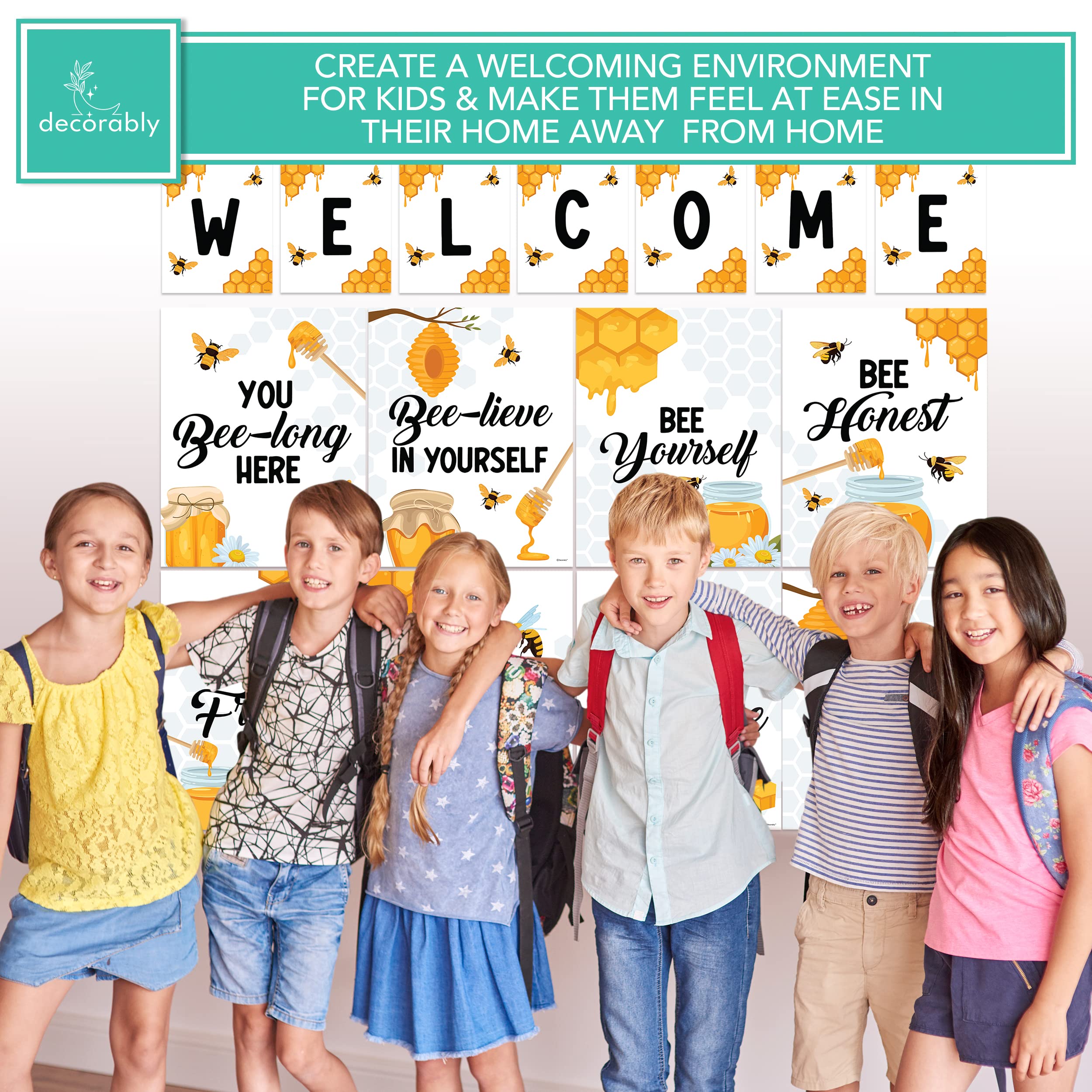 Snapklik.com : Decorably Welcome Posters For Classroom - 15 Bee ...