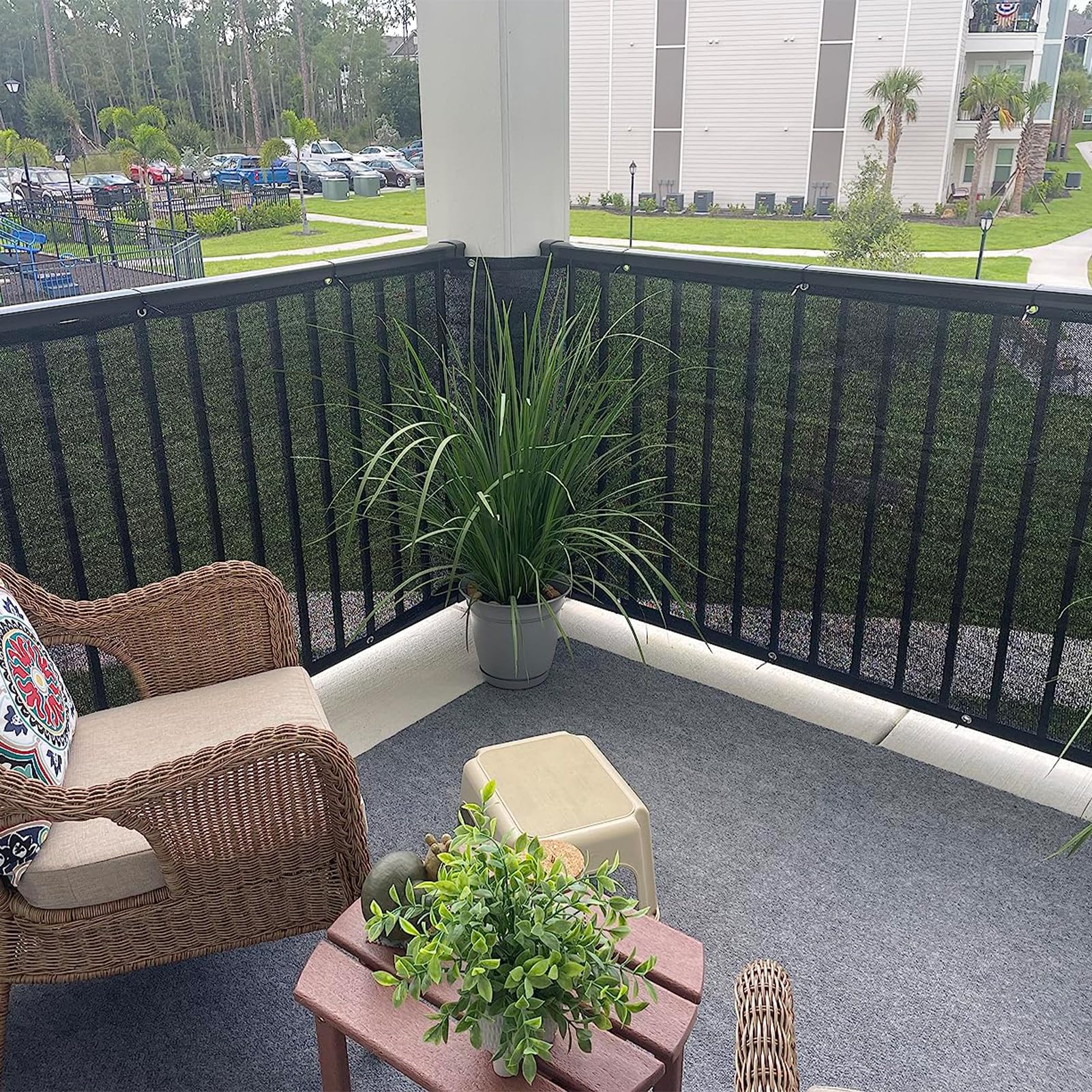 Balcony Privacy Fence Ideas E&K Sunrise 3' X 15' Balcony Privacy Fence