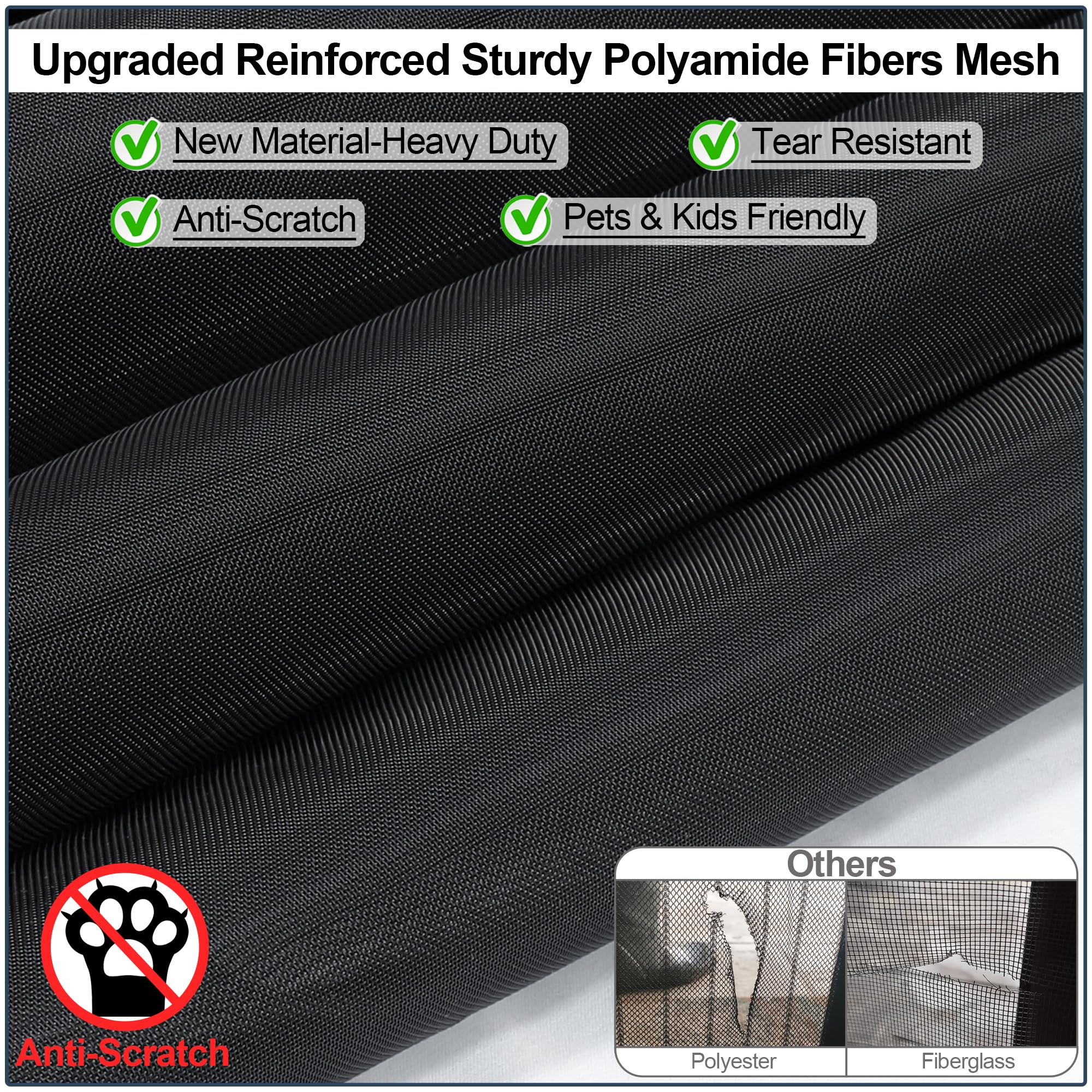 Snapklik.com : High Density Magnetic Screen Door,Reinforced Thicker ...