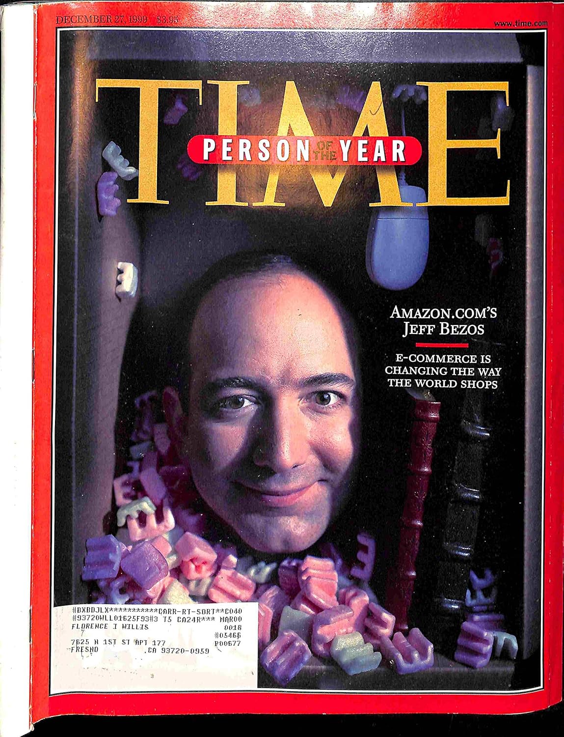 Time Magazine December 27 1999 Amazon.com's Jeff Bezos Person of the ...