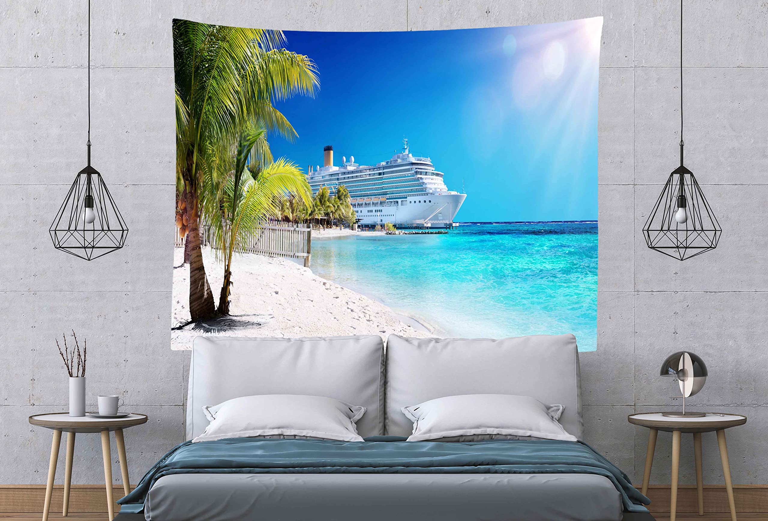 Snapklik.com : Luxury Cruise Ship Tapestry Caribbean Sea Palm Tree ...