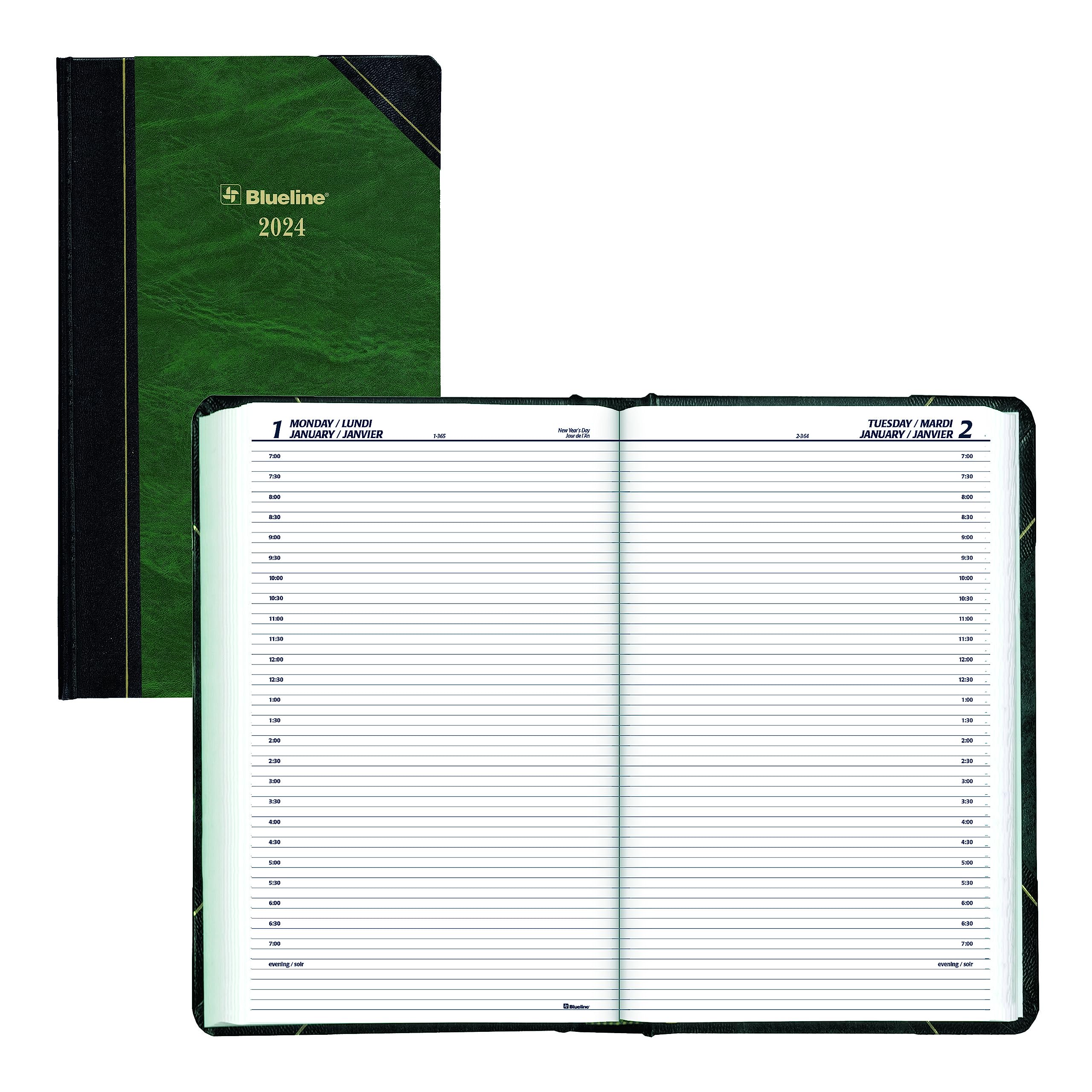 Brownline 2024 Traditional Daily Planner, Appointment Book, 12 Months ...