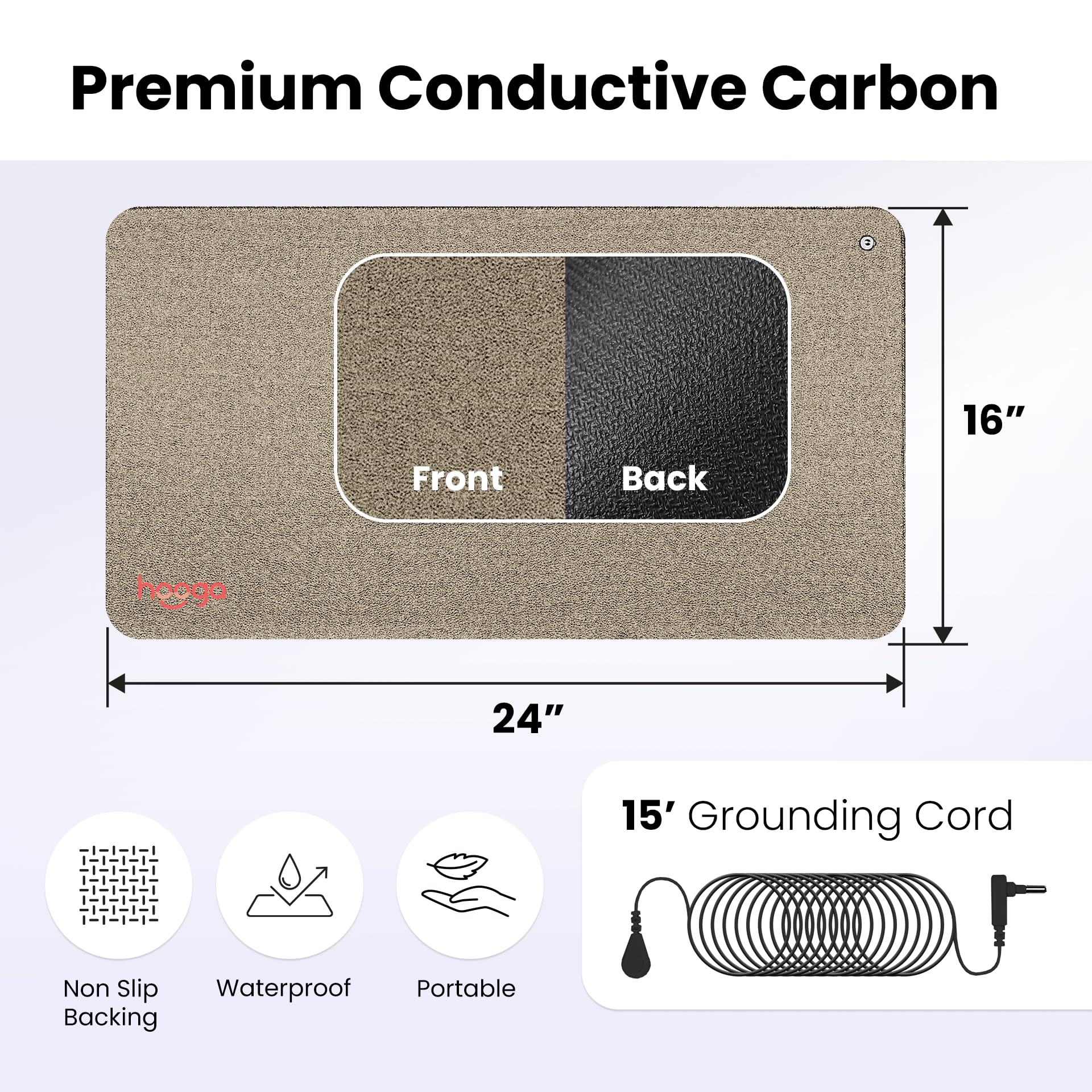 Snapklik.com : Hooga Grounding Mat For Sleep, Energy, Pain Relief ...